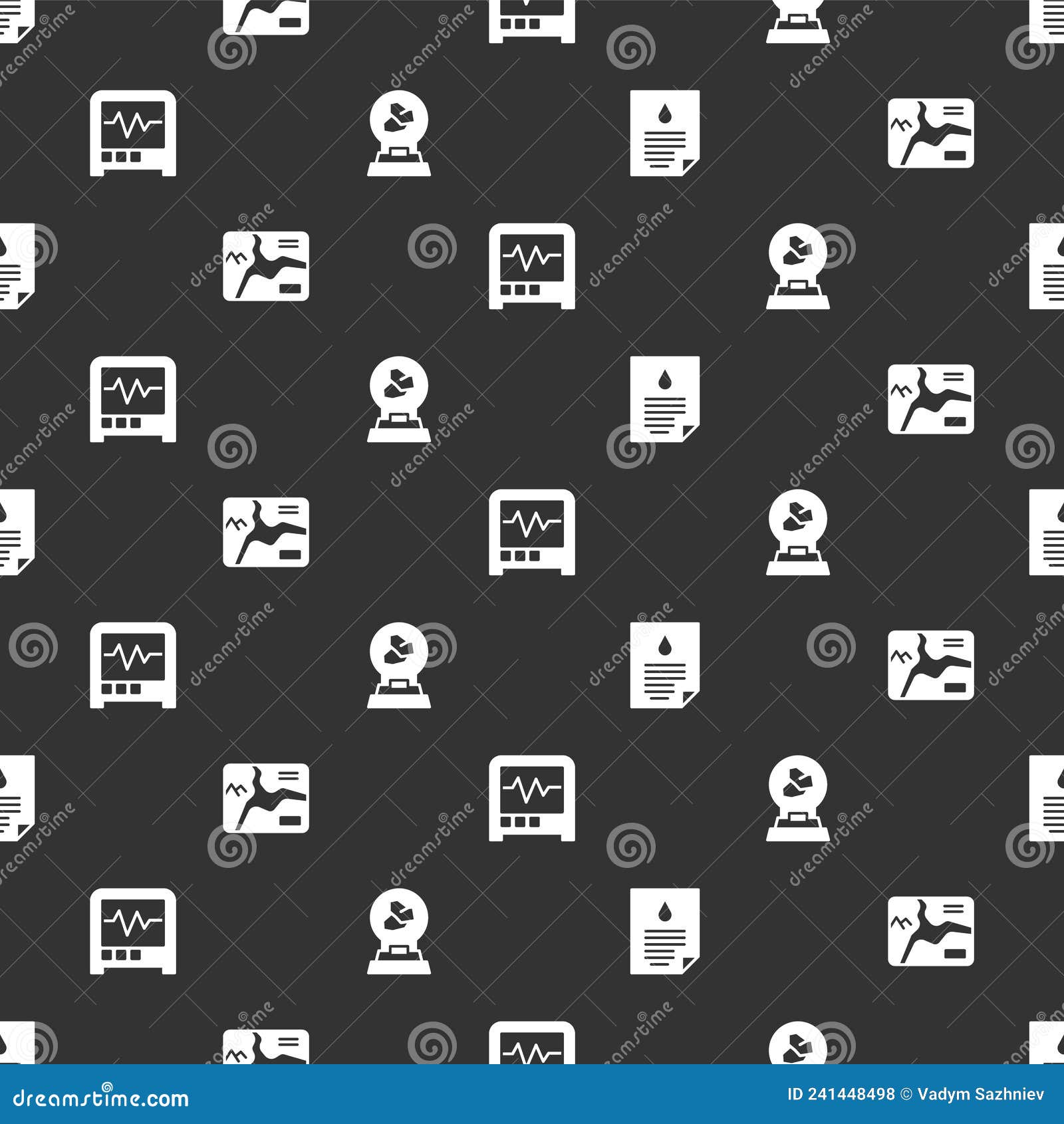 Set Oil Drop Document, Topographic Map, Seismograph and Exhibition with ...