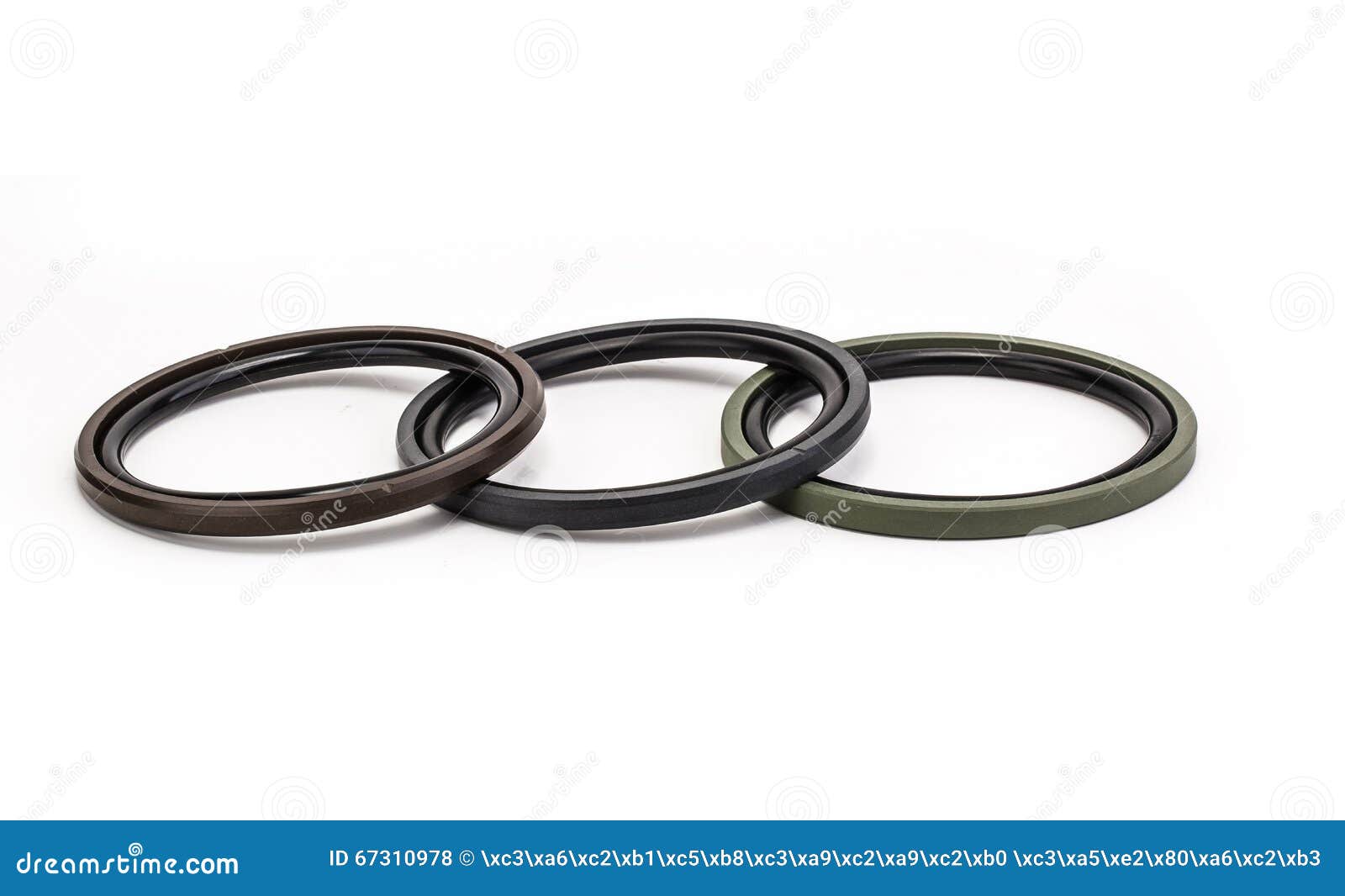 Set of Oil Seal Isolated on White Background Stock Photo - Image of ...