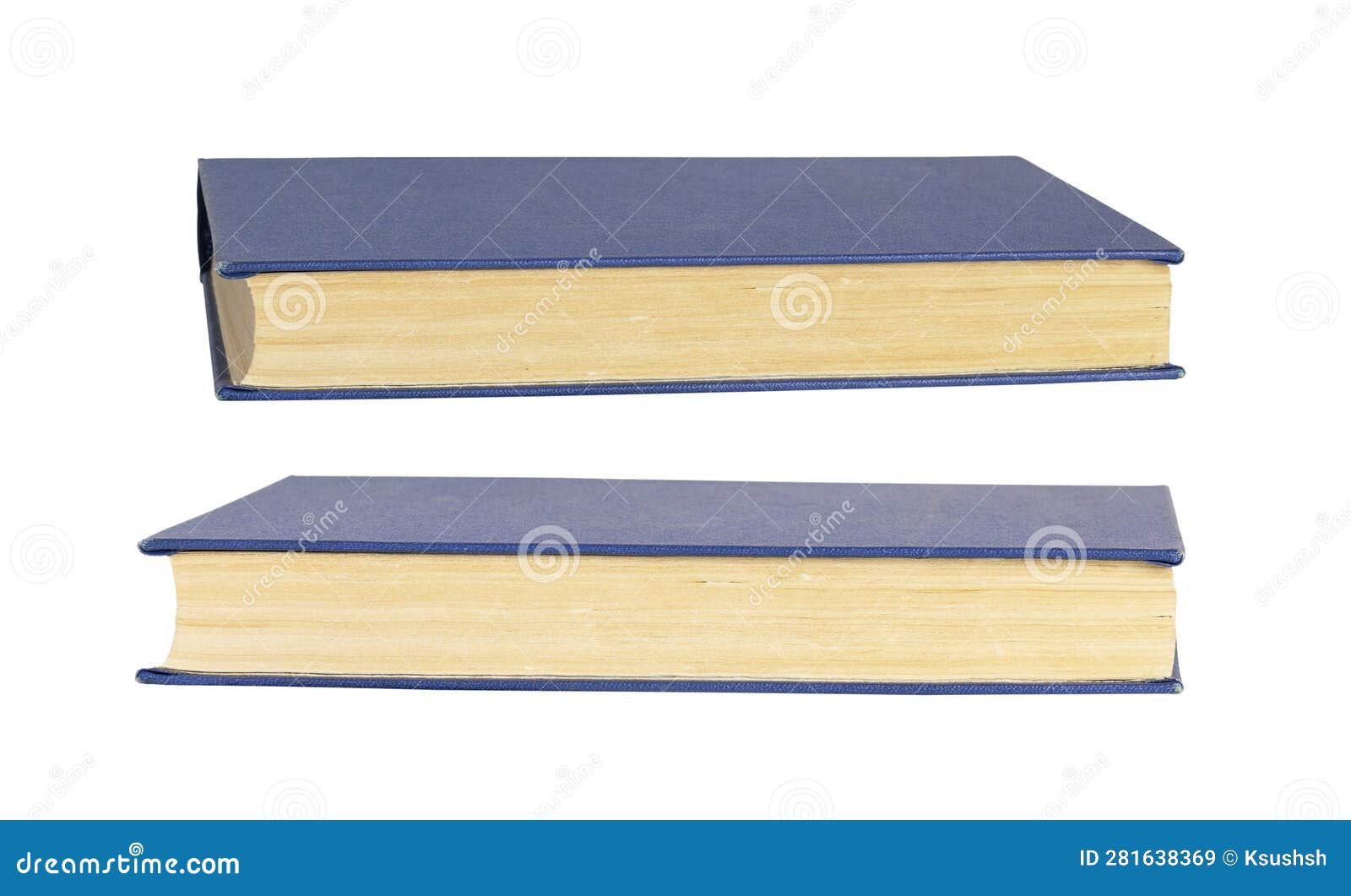 Set of Old Books with Blue Cover Isolated Stock Image - Image of books ...