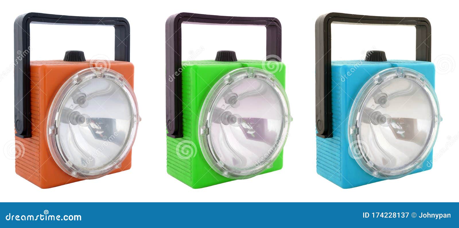Set of old flashlight stock image. Image of security - 174228137