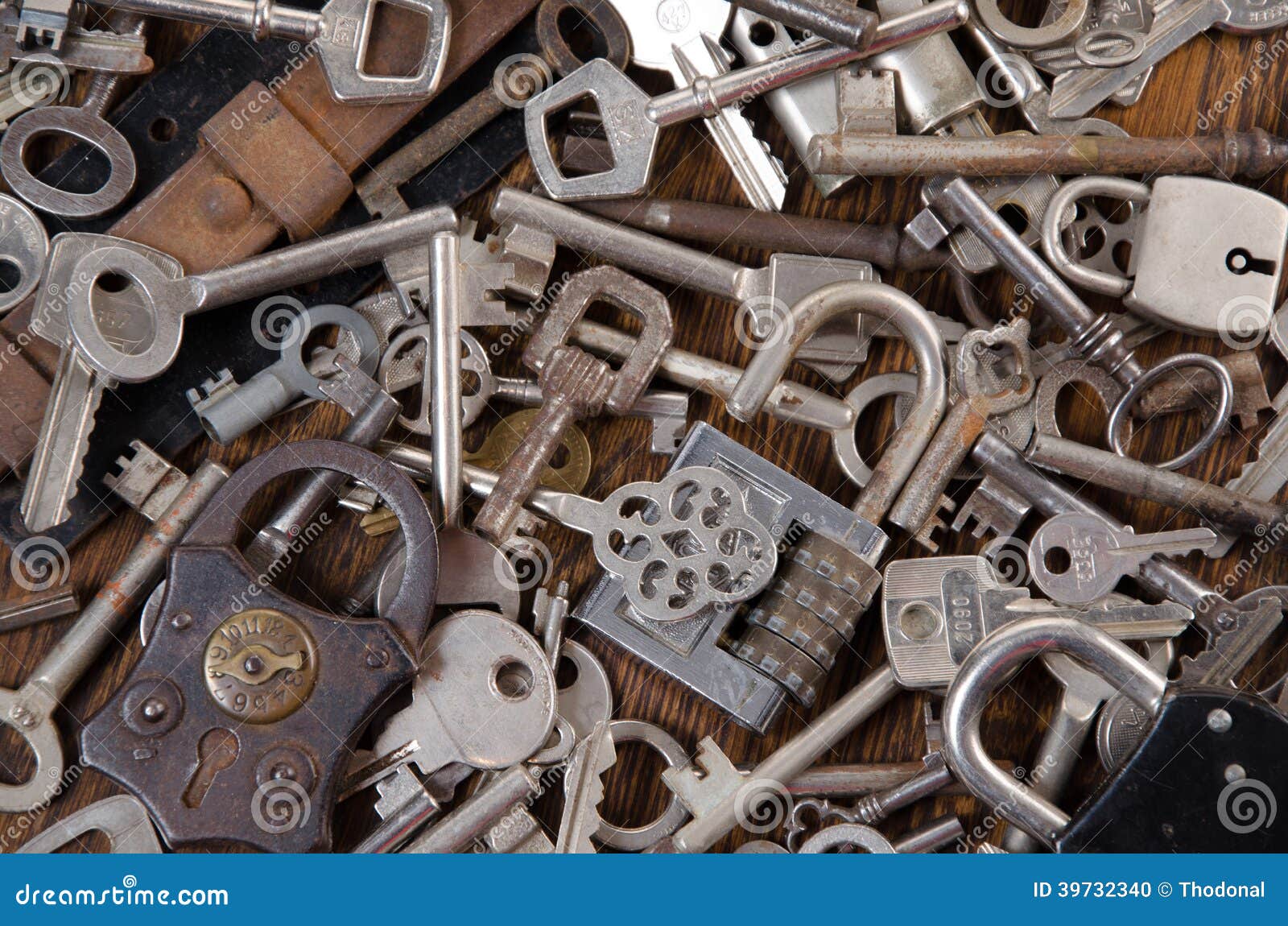 A set of old keys stock photo. Image of safety, keys - 39732340