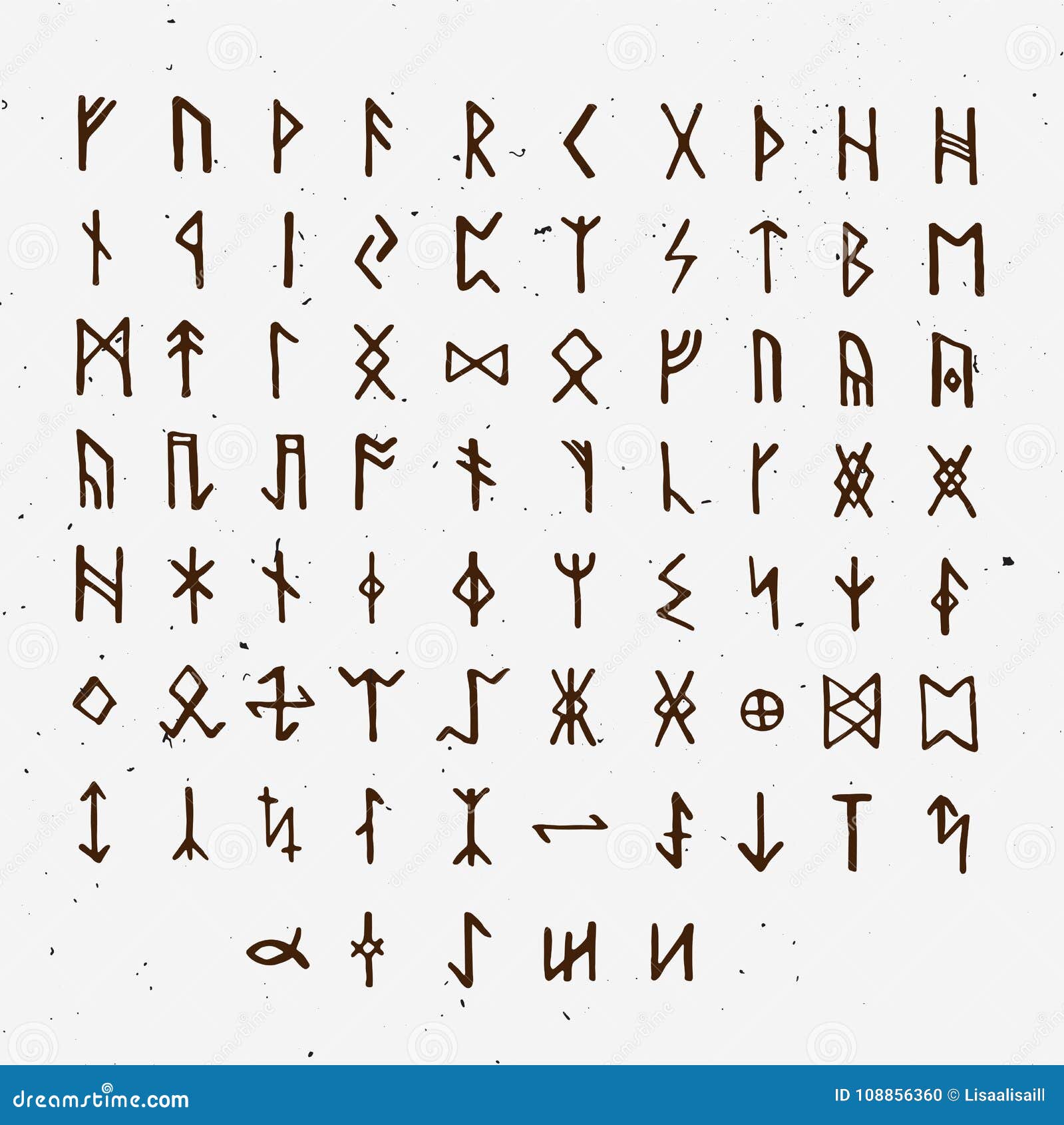 Viking Runes, Elder Futhark Alphabet. Retro Norse Scandinavian Runes ... Viking Runes, Elder Futhark Alphabet. Retro Norse Scandinavian Runes ...