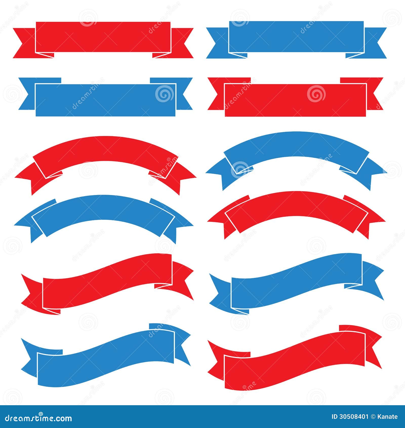 Set of Old Ribbon Banner,Illustration Stock Vector - Illustration of ...