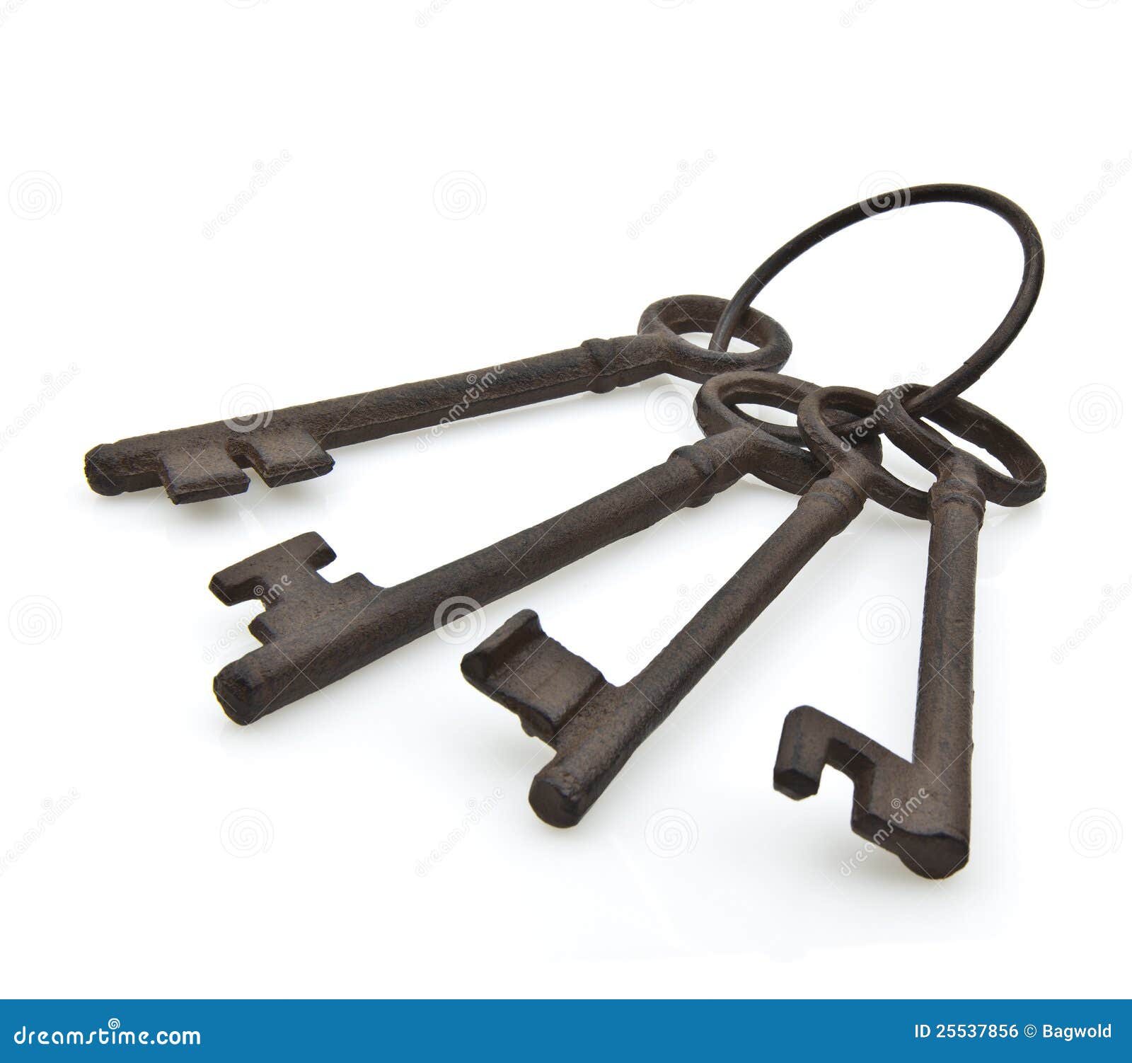 Set of Old Rusty Antique Keys Stock Photo - Image of closeup, safe ...