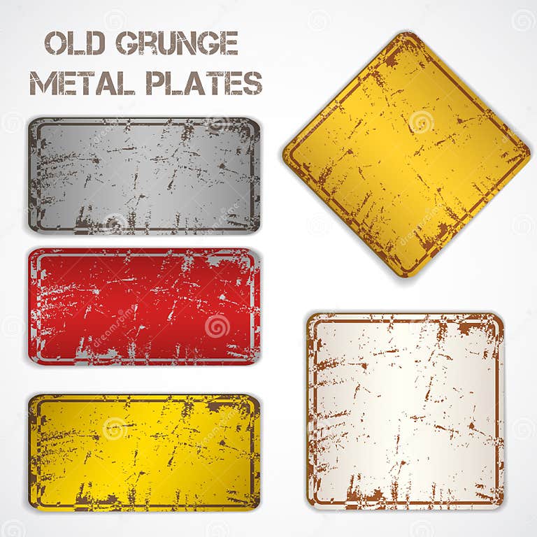 Set of old signs stock vector. Illustration of icon, attention - 51457818