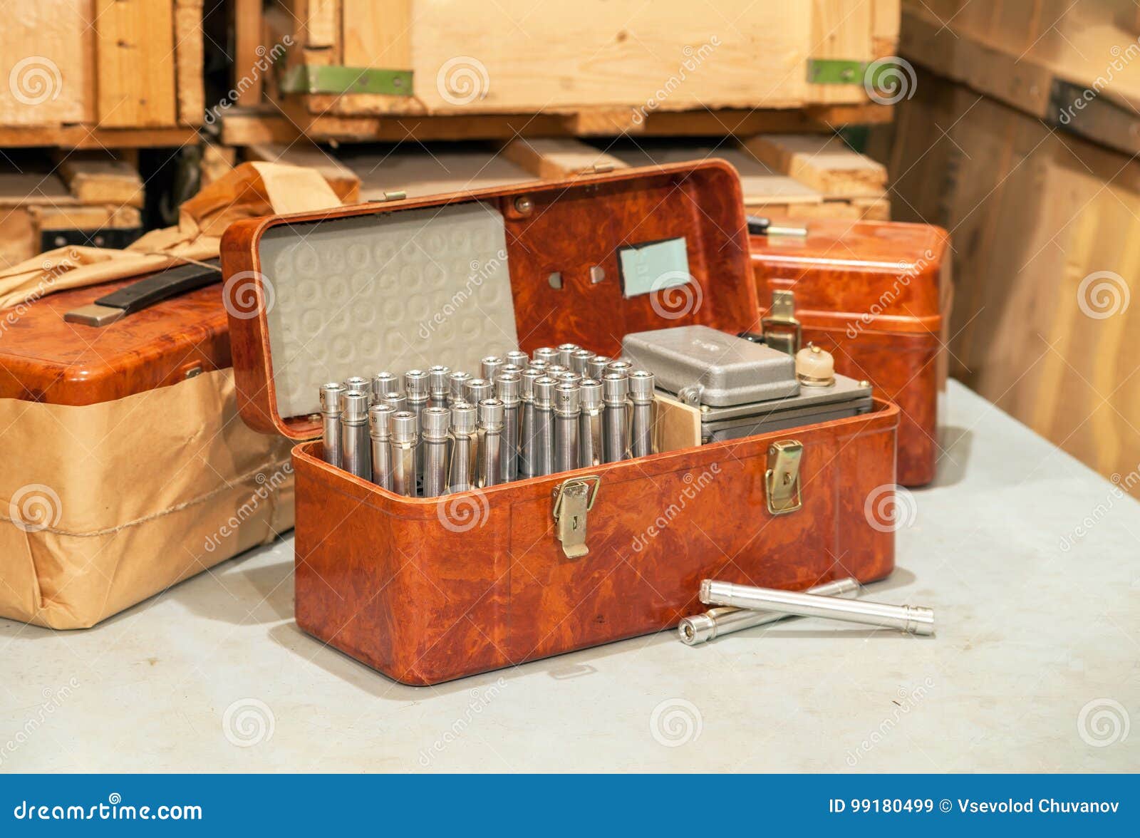 Set of the Old Soviet Individual Personal Dosimeters Stock Image ...