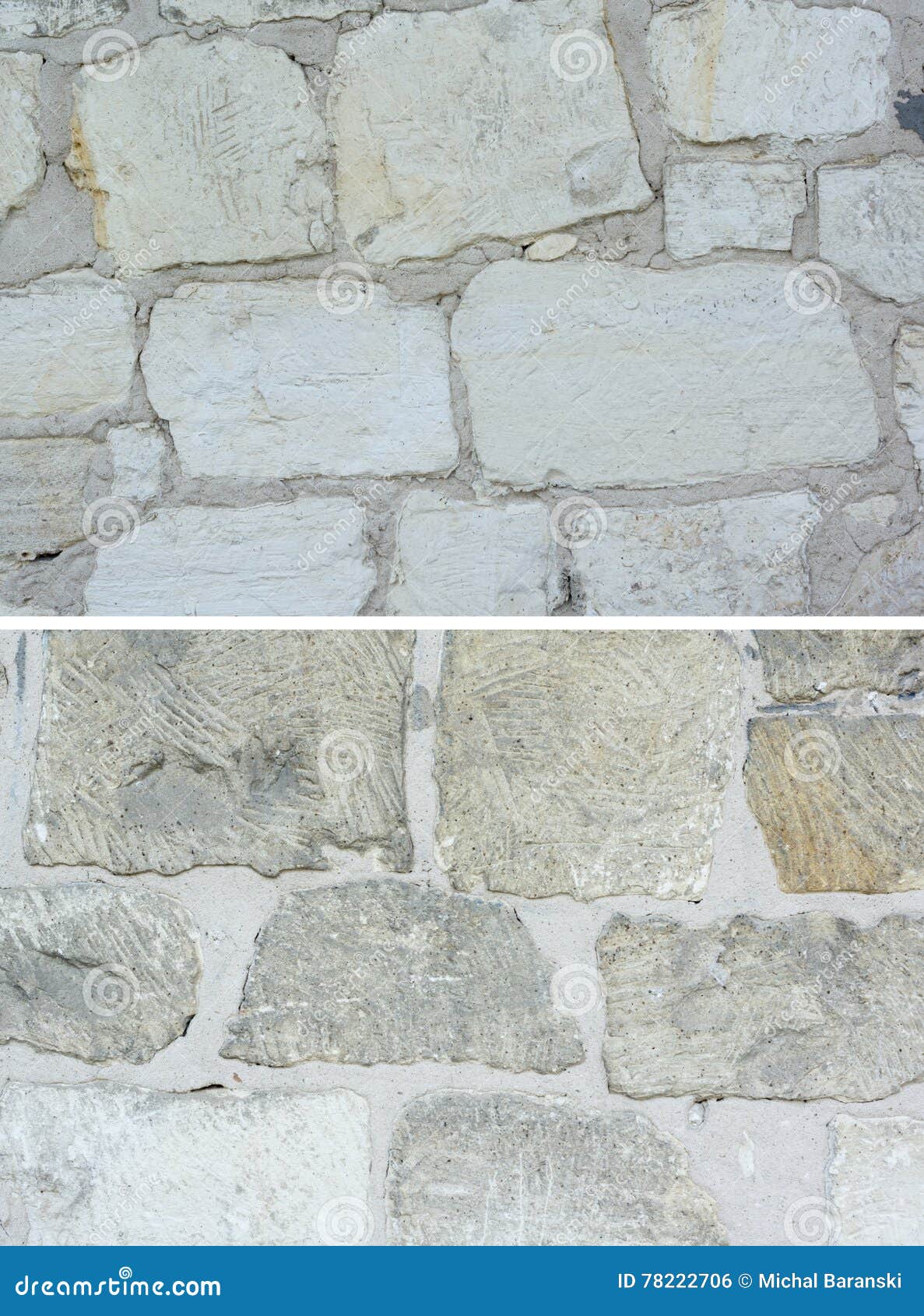 Set of Old White Wall Textures Stock Photo - Image of close, building ...