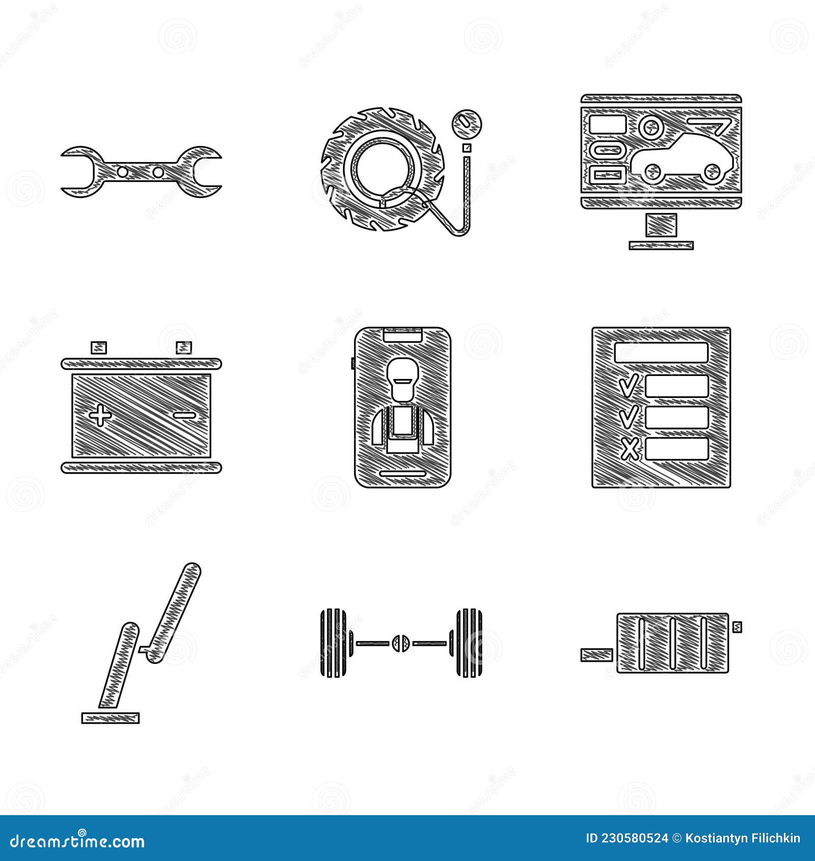 Set Online Car Services, Chassis, Car Muffler, Inspection, Windscreen ... Set Online Car Services, Chassis, Car Muffler, Inspection, Windscreen ...