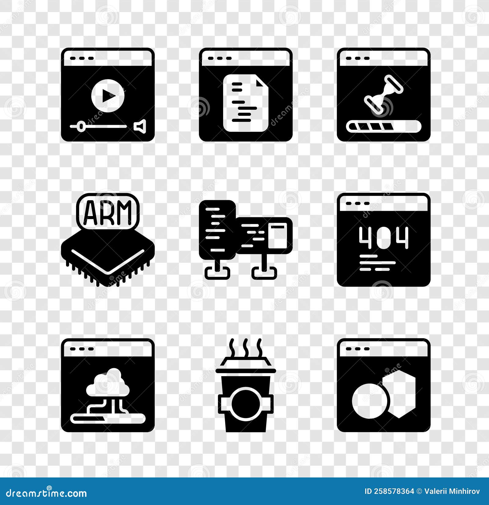 Set Online Play Video, Software, Loading Data Window, Cloud Technology Transfer, Coffee Cup To ...