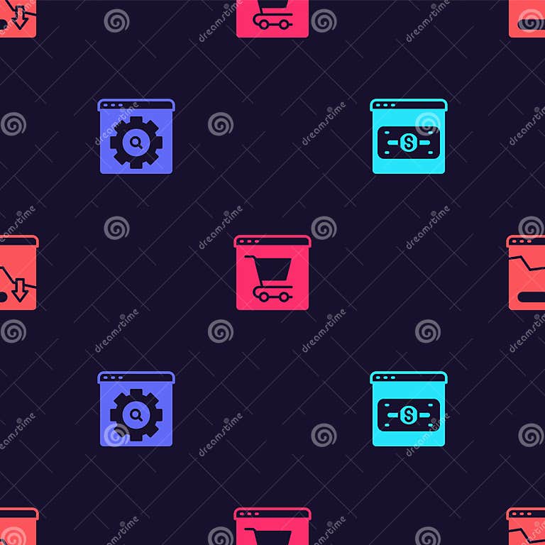 Set Online Shopping on Screen, Browser Setting, and Financial Growth Decrease on Seamless ...