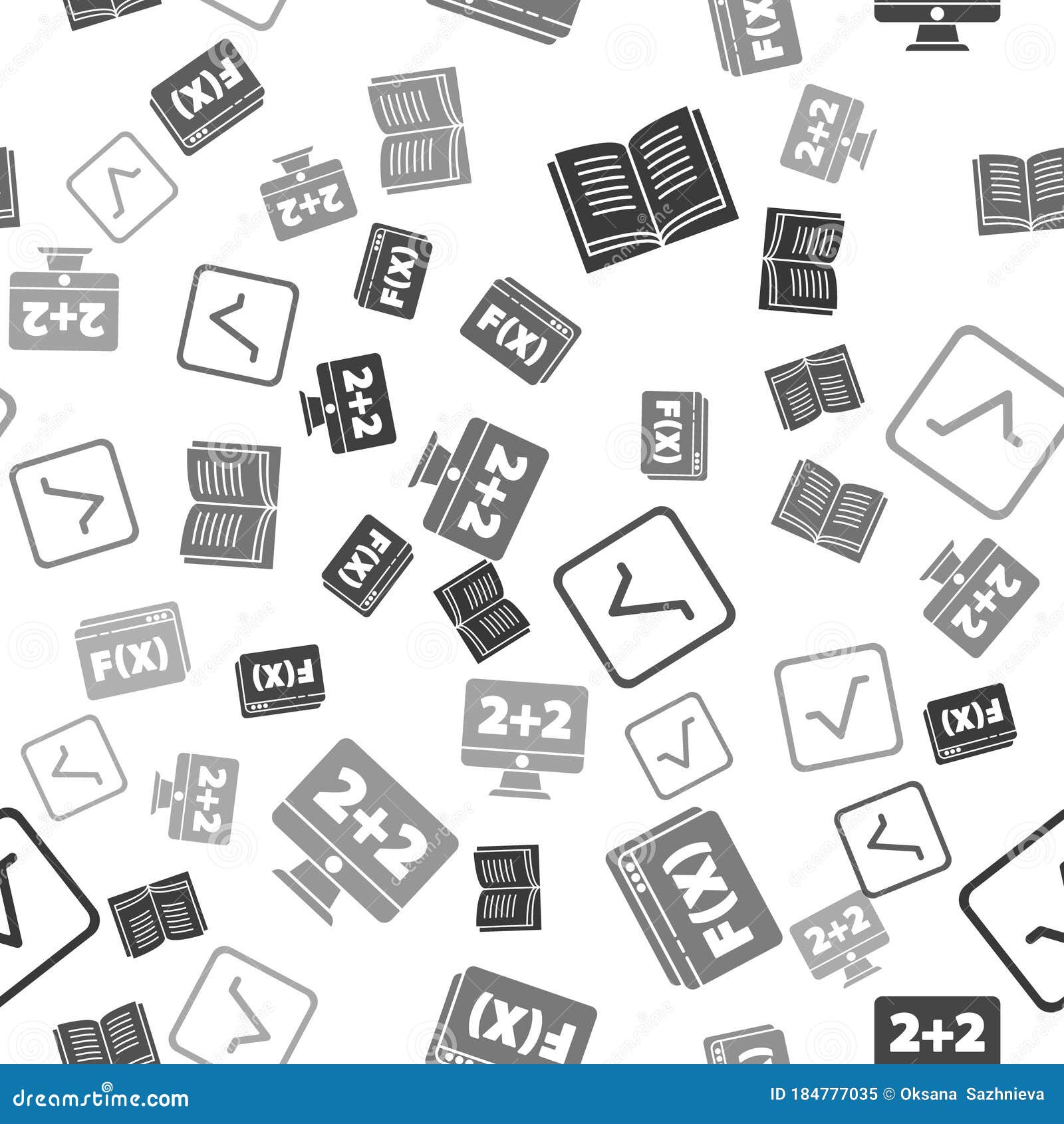 Set Open Book, Function Mathematical Symbol, Square Root and Equation ...