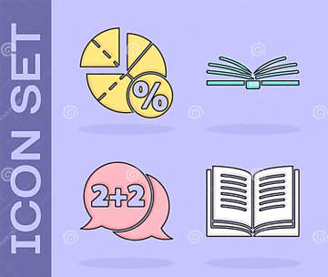 Set Open Book, Graph, Schedule, Chart, Diagram, Equation Solution and ...