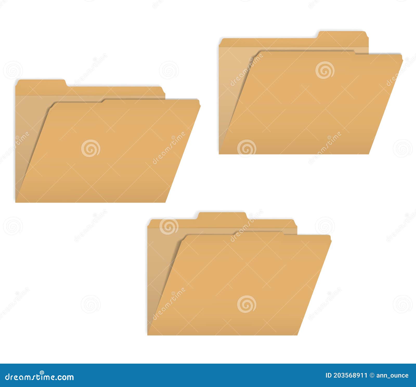 Clear Tabbed Plastic File Folder On Transparent Background Realistic ...