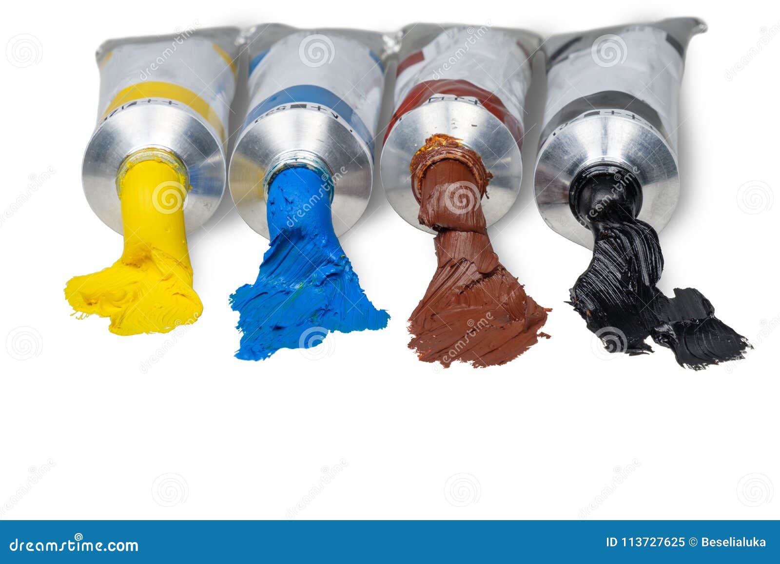 Oil paint tubes stock image. Image of artistic, create - 113727625