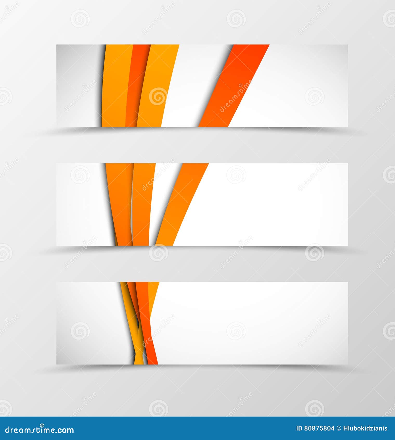 Set of orange banner stock vector. Illustration of front - 80875804
