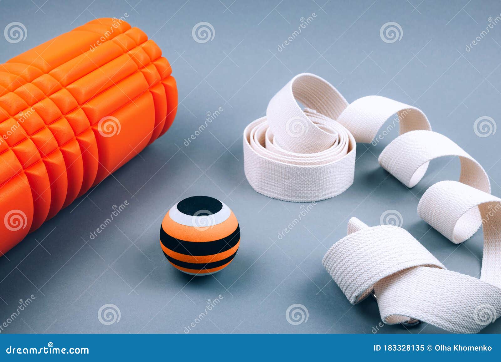 Set of Orange Fascia Release Ball, Bumpy Foam Massage Roller for ...