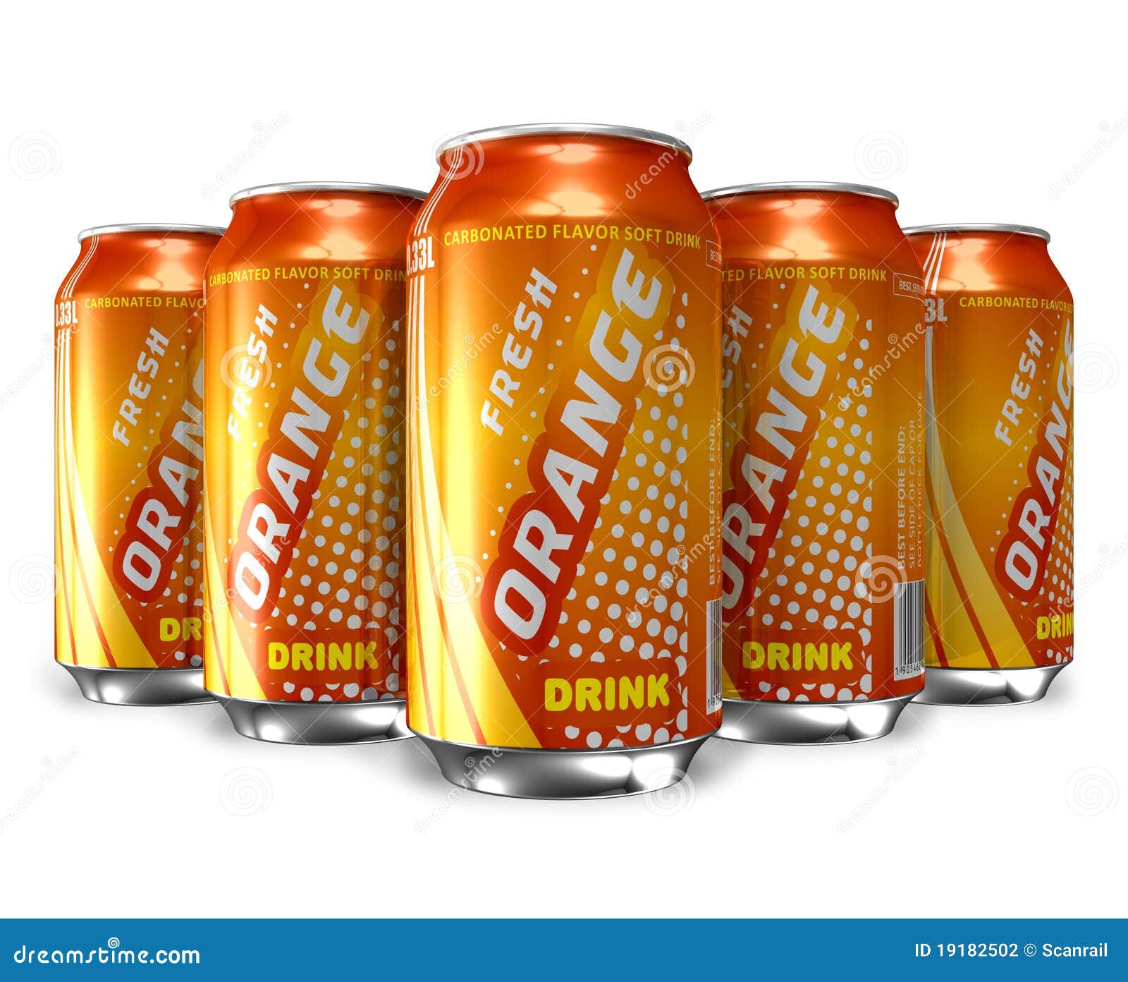 Orange Soda Aluminum Bottle Can Royalty-Free Cartoon | CartoonDealer ...