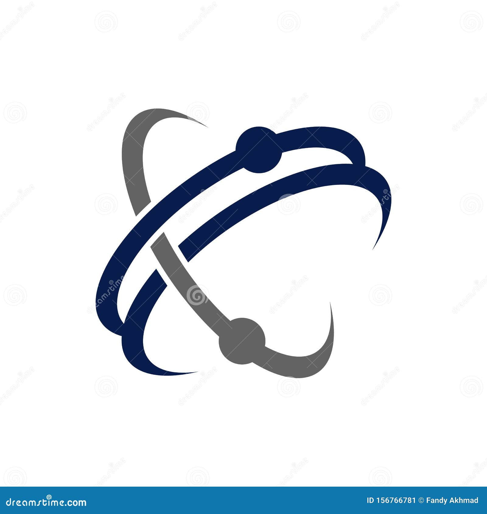 Set of Orbit Planet Logo Tech Design Satellite Web Rings Concept Vector ...