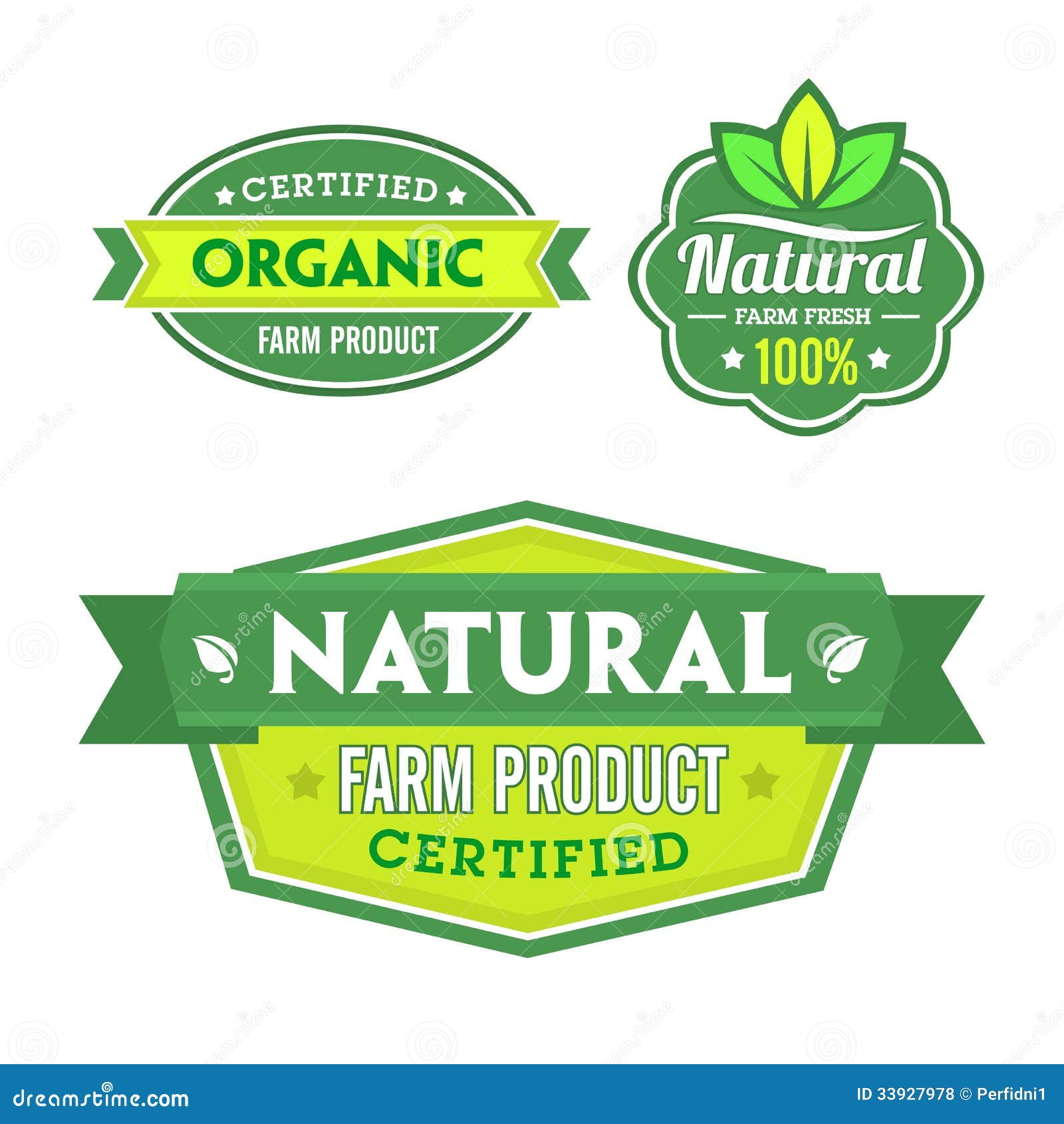 Set of organic-bio labels stock vector. Illustration of energy - 33927978
