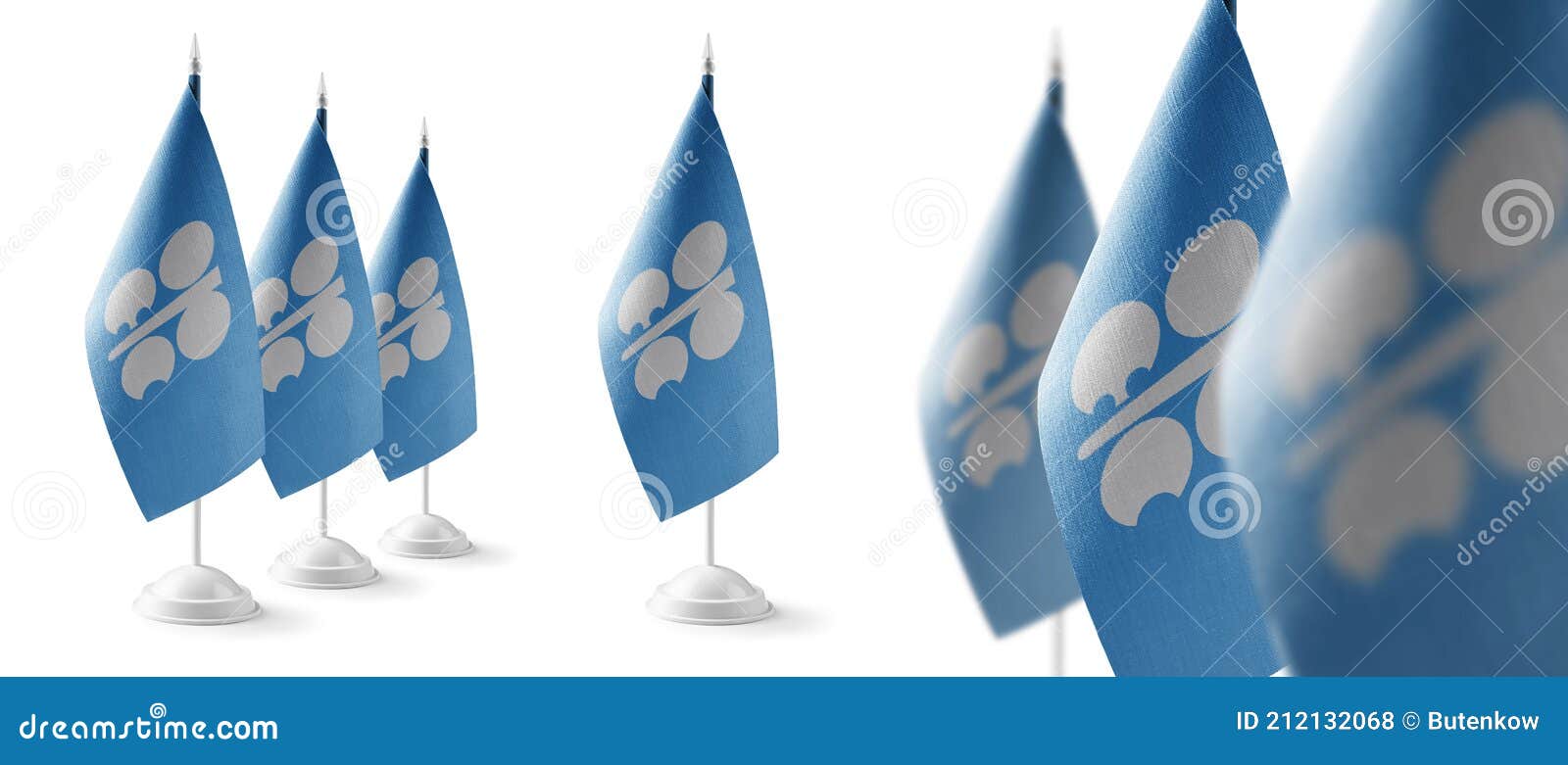 Set of Organization of the Petroleum Exporting Countries National Flags ...