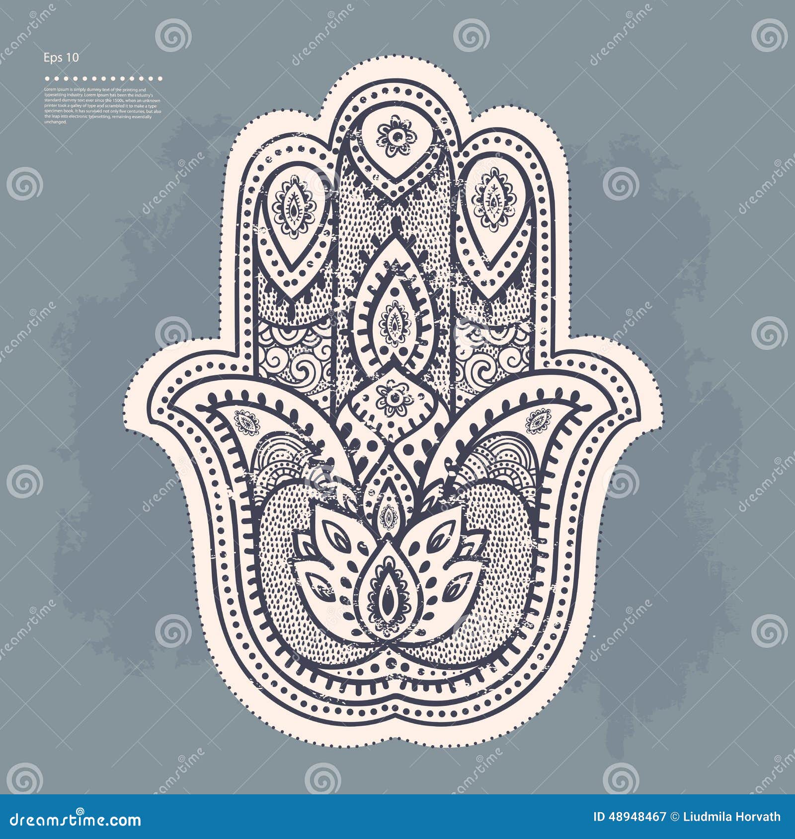 Set of Ornamental Indian Symbols Stock Vector - Illustration of harmony ...