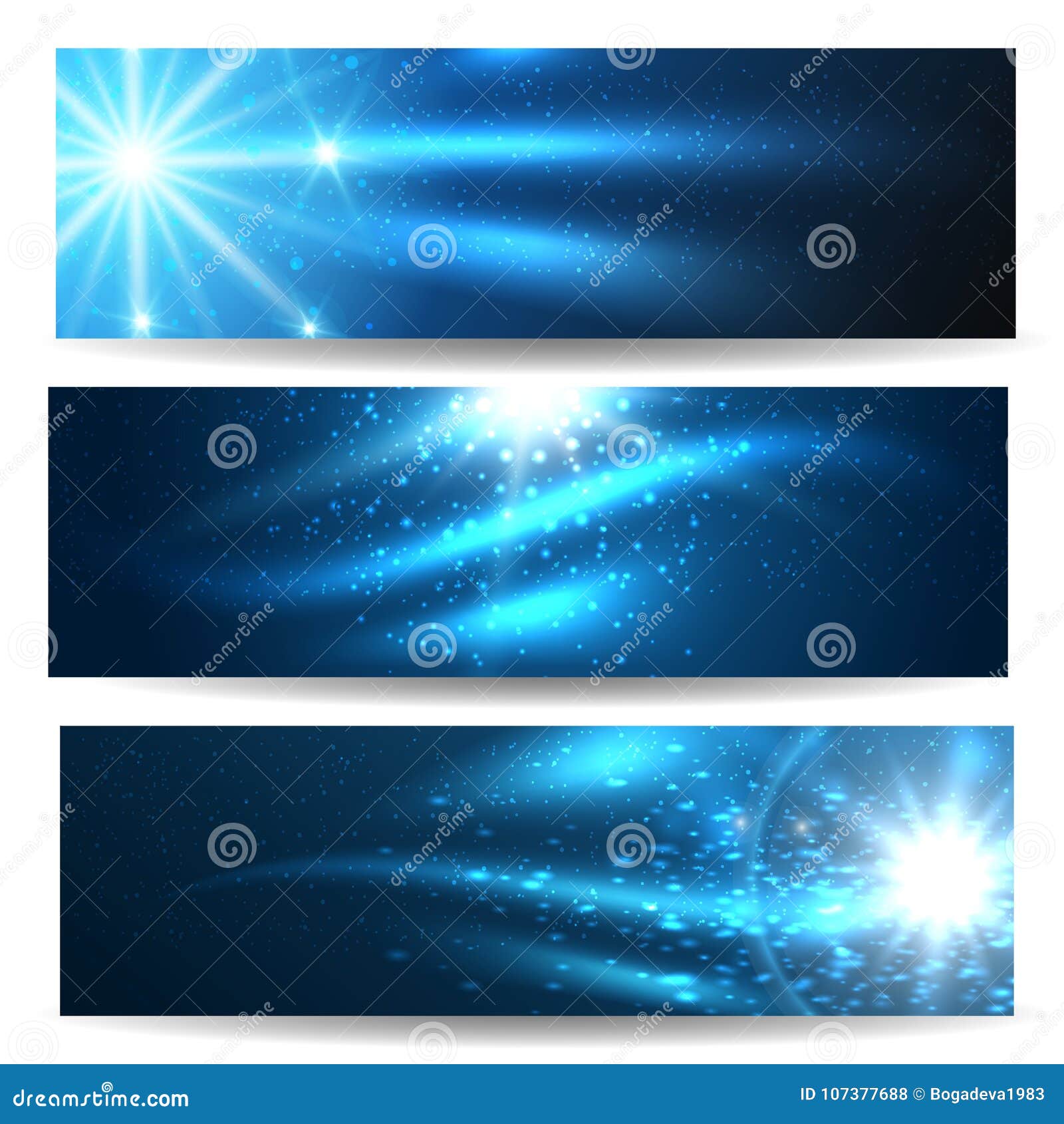 Star Space Banner Set stock illustration. Illustration of banners ...