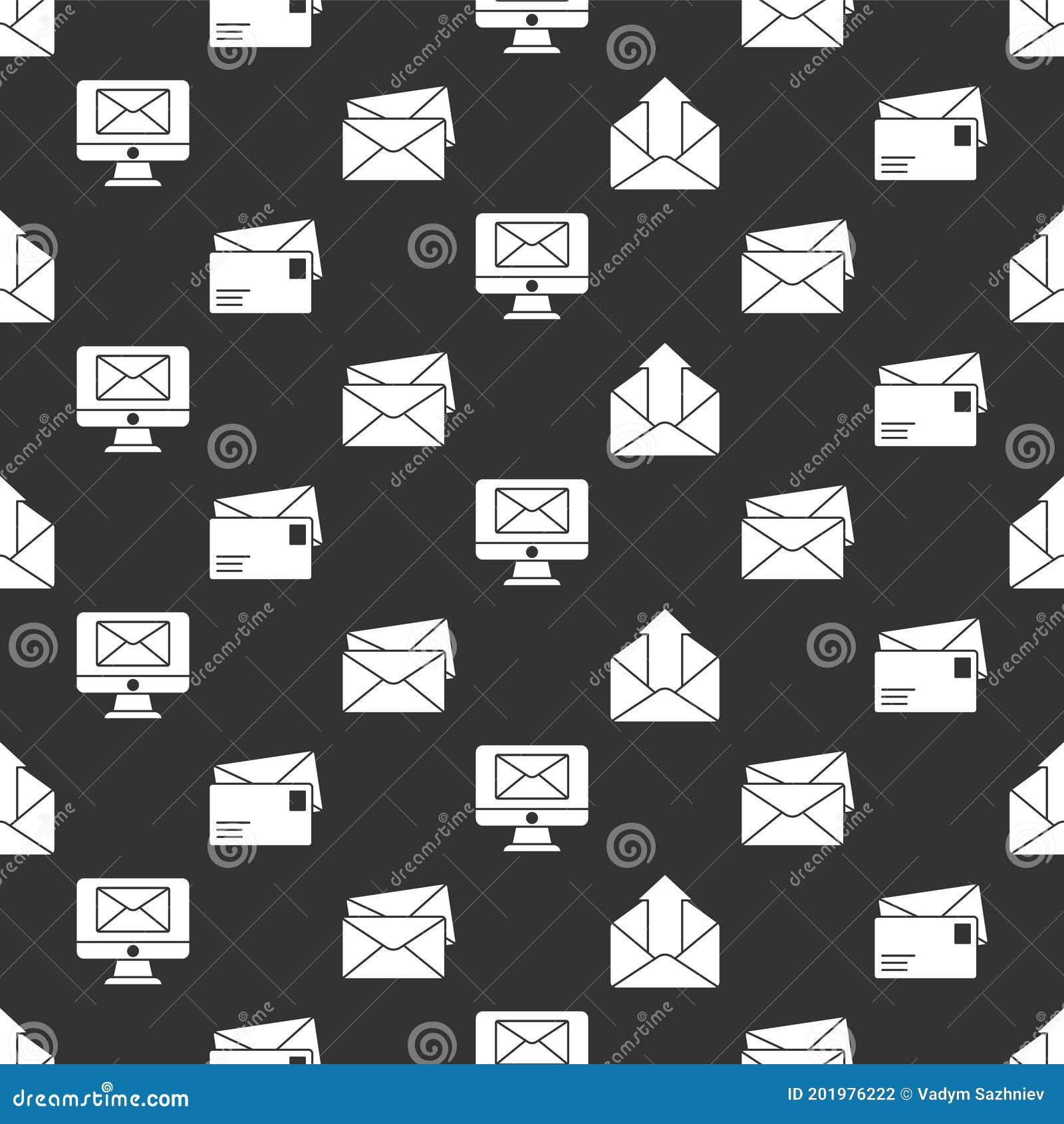 Set Outgoing Mail, Envelope, Monitor and Envelope and Envelope on ...