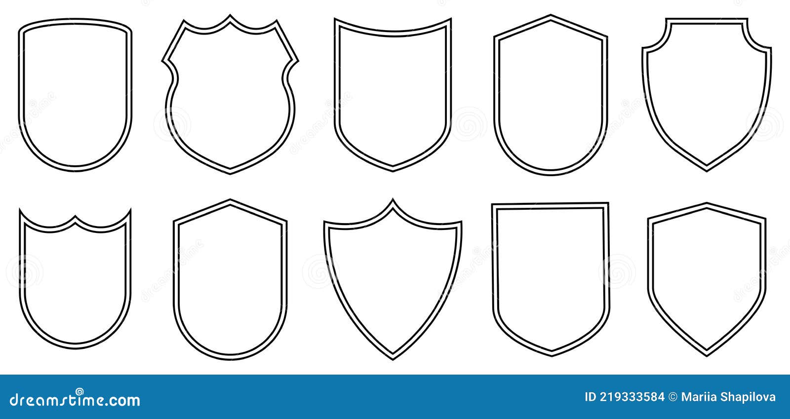 Set of outline badge shape stock vector. Illustration of patch - 219333584 Set of outline badge shape stock vector. Illustration of patch - 219333584