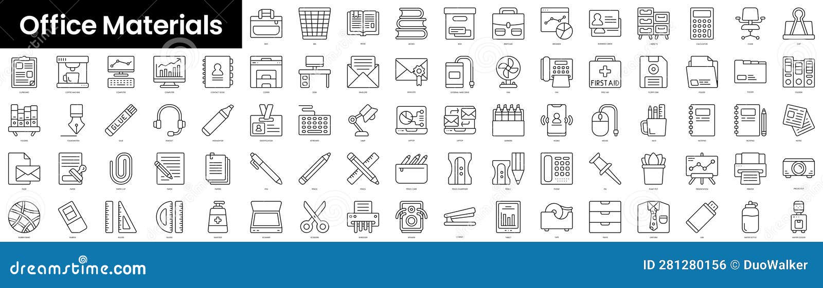 Office Materials Vector Logo | CartoonDealer.com #91149986