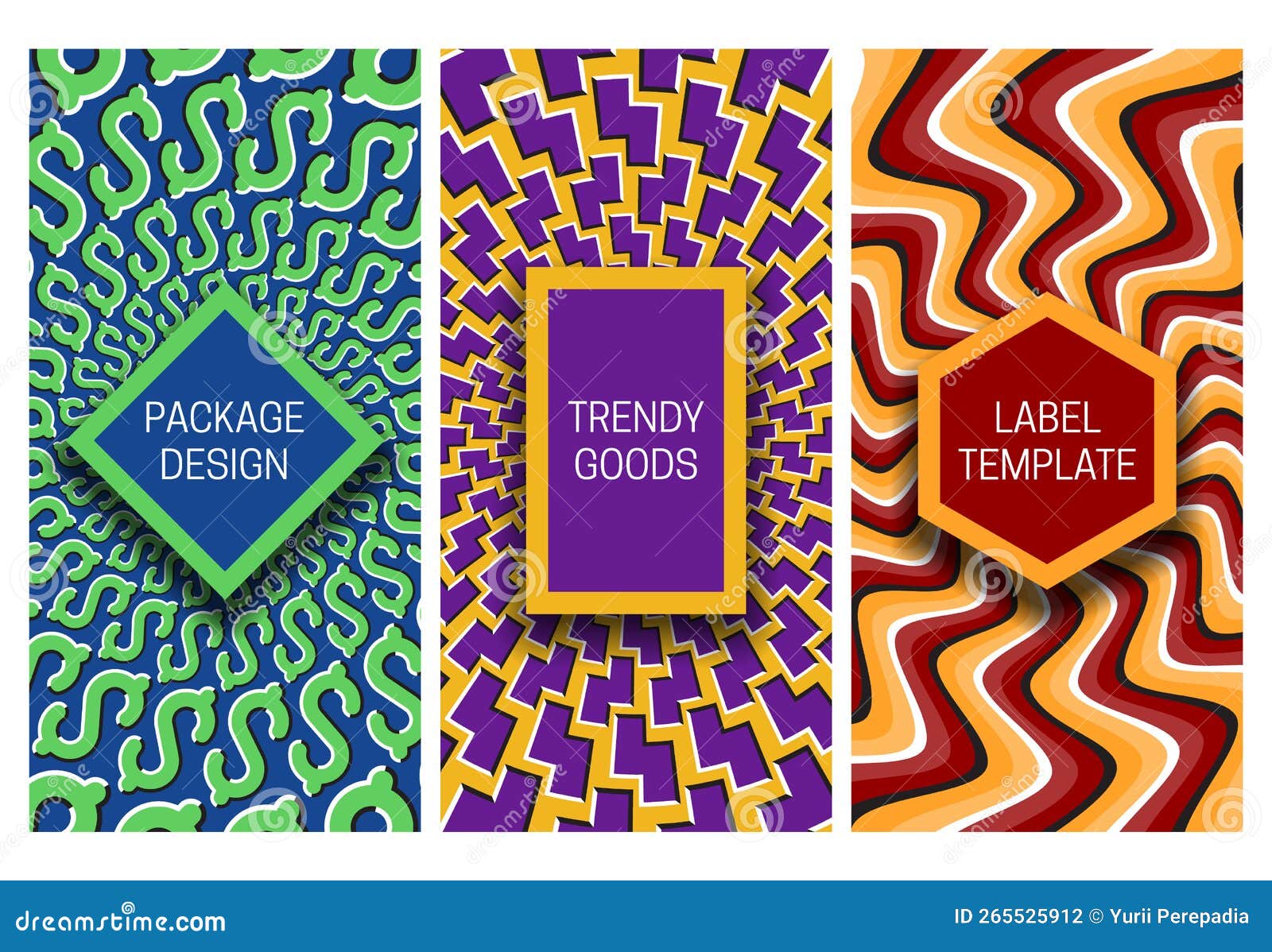 Sliding Hexagonal Box Die Cut Template Design Vector Illustration ...