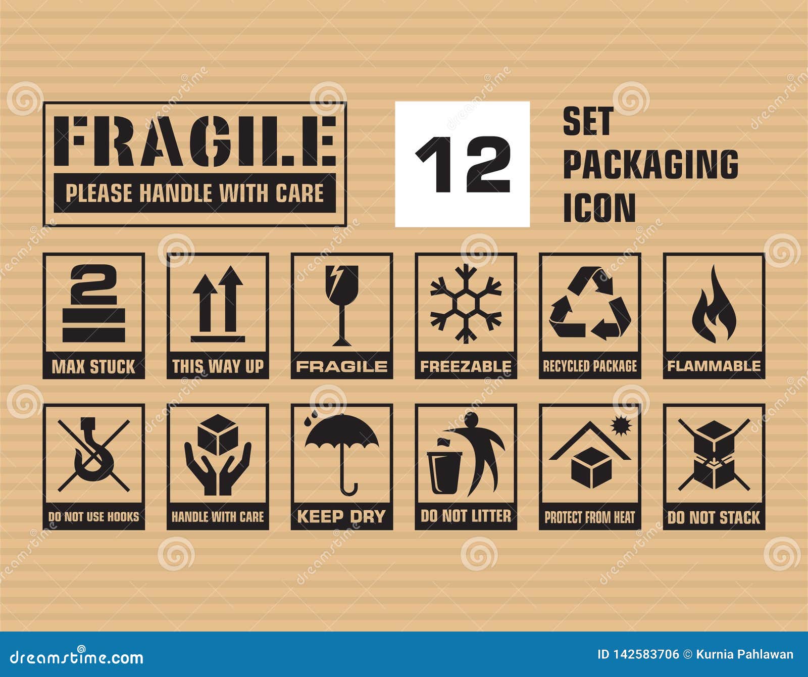 A Set of Packaging Logo , a Set of Delivery Logo Stock Vector ...