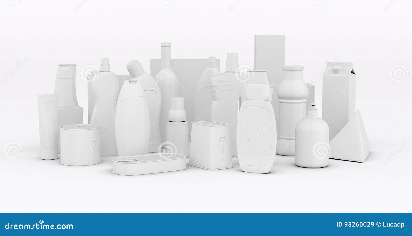 Set of packaging stock illustration. Illustration of collection - 93260029