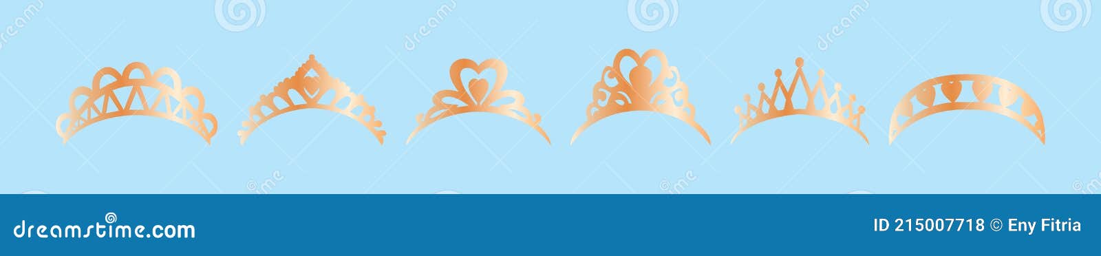 Set of Pageant Cartoon Icon Design Template with Various Models. Vector ...