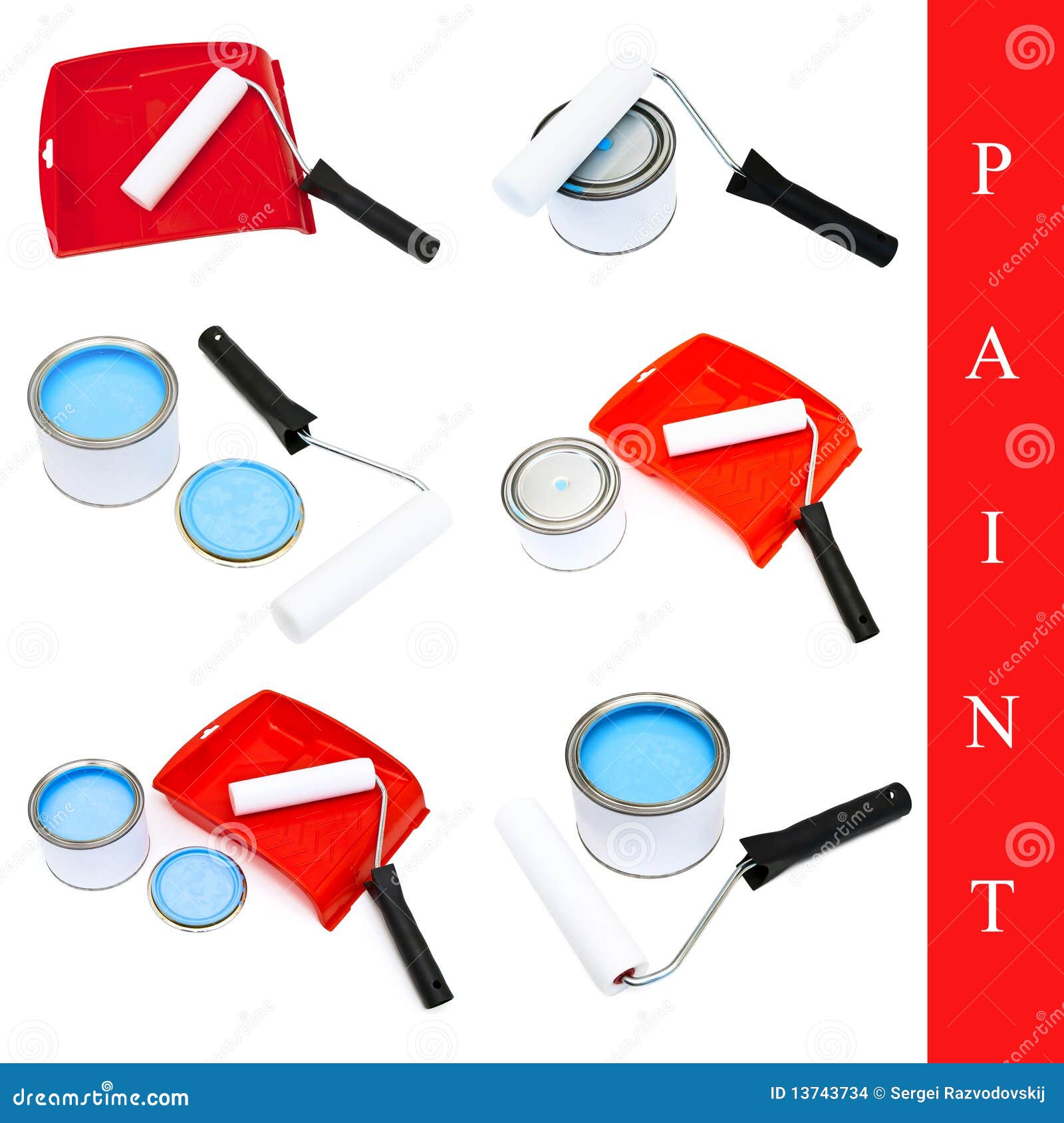Set of paint tools stock photo. Image of variation, assortment - 13743734