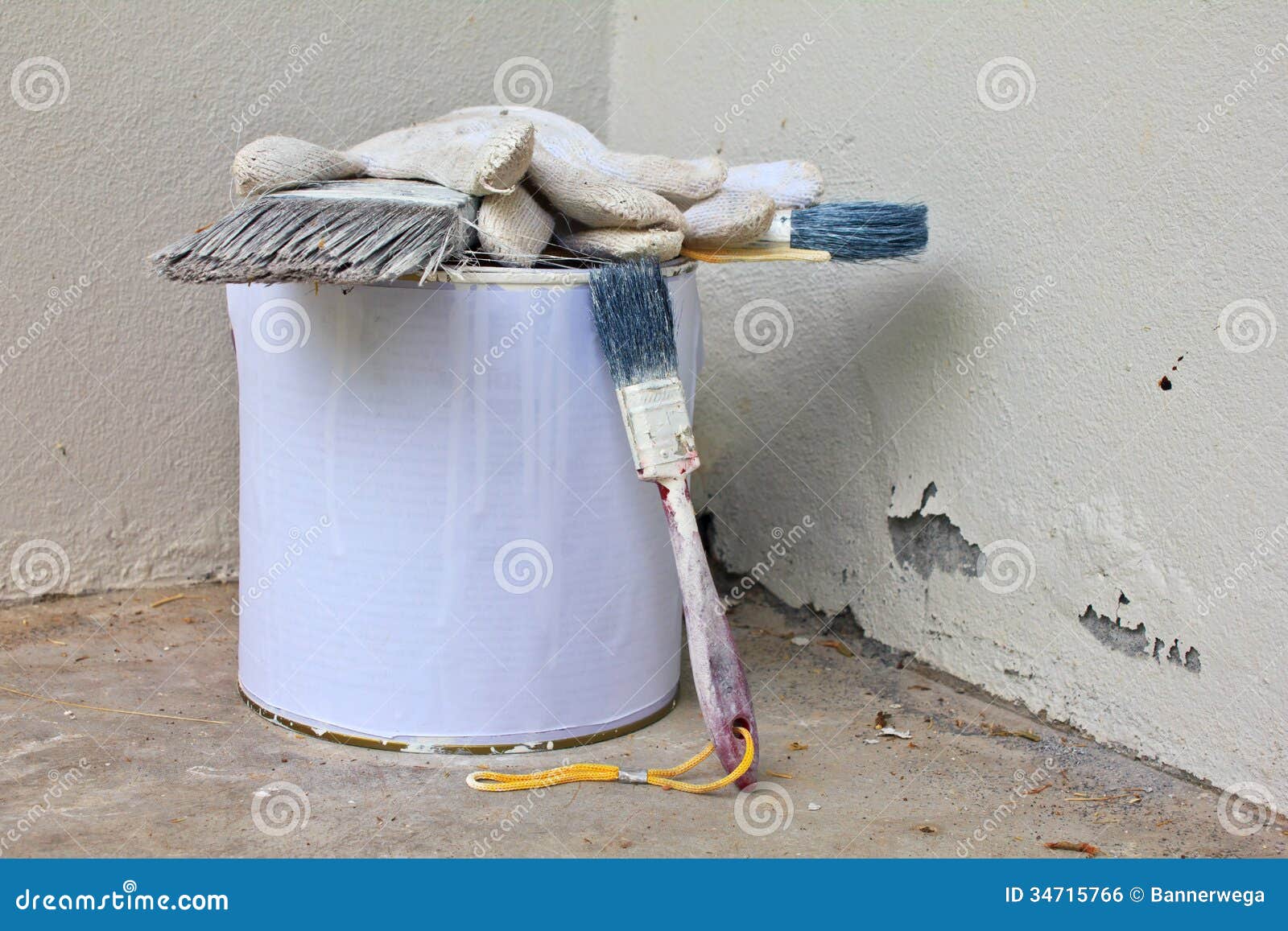 Set of painter tool stock photo. Image of paintbrush - 34715766