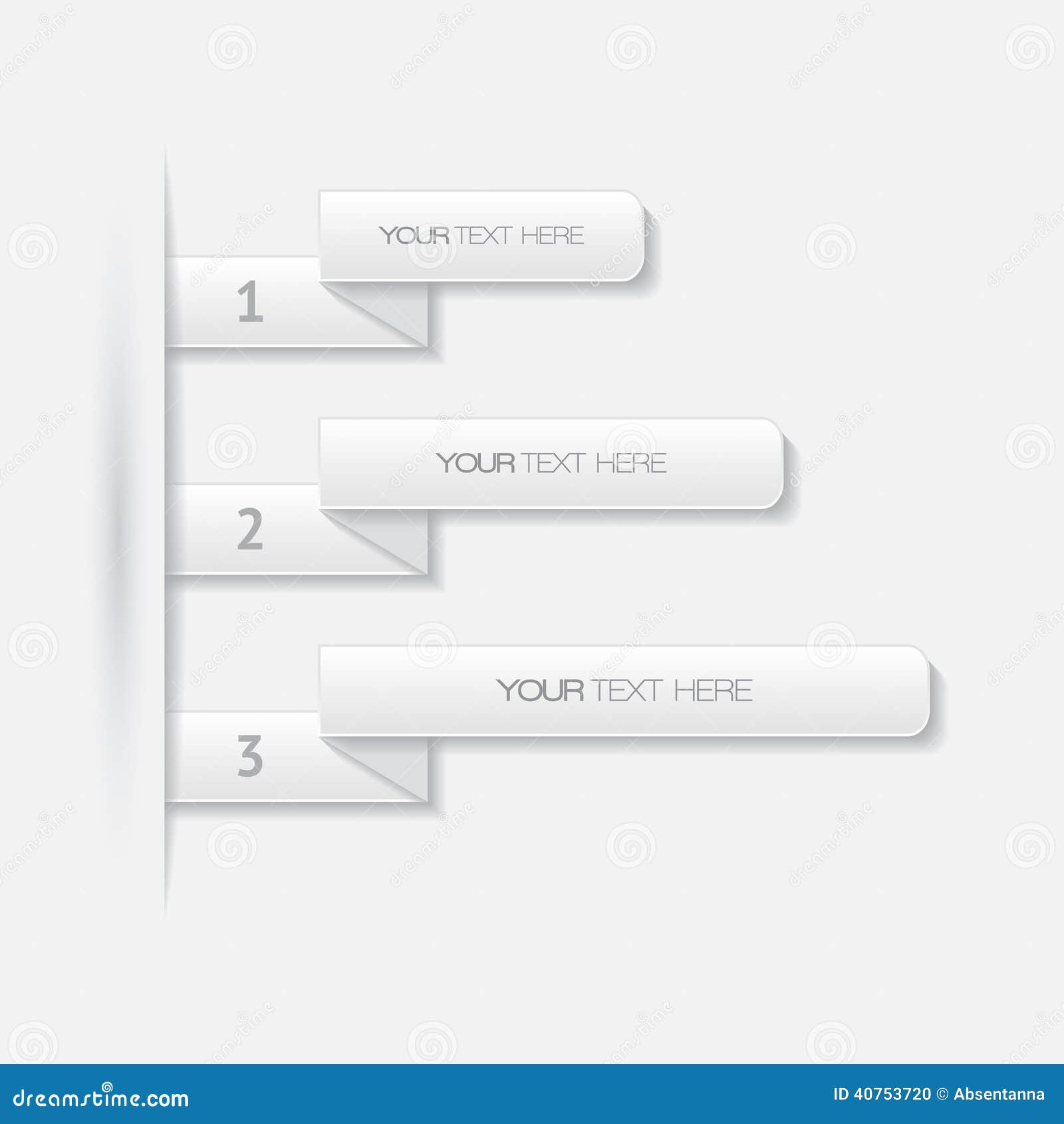 Set of Paper Banners. Infographic Elements Stock Vector - Illustration ...