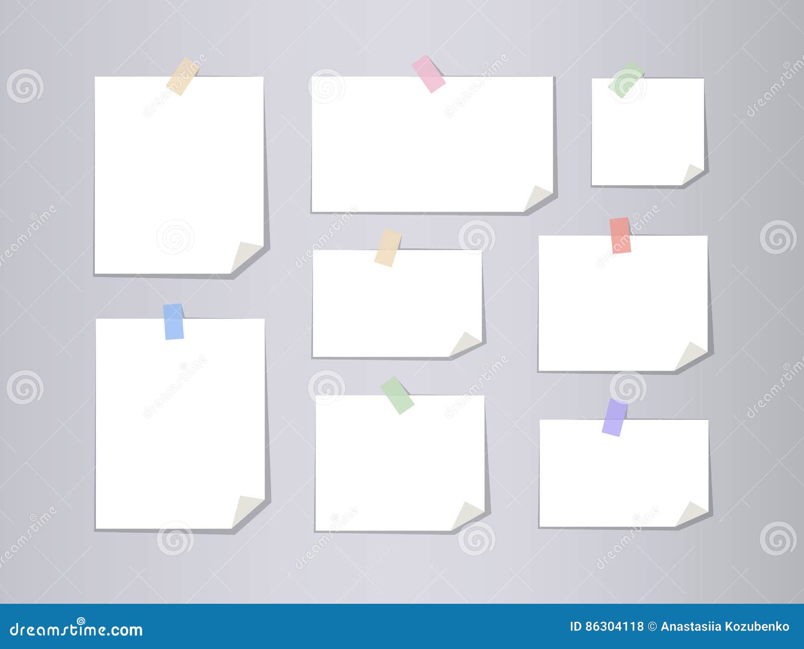 Set of Paper Banners. Vector Illustration. Stock Vector - Illustration ...