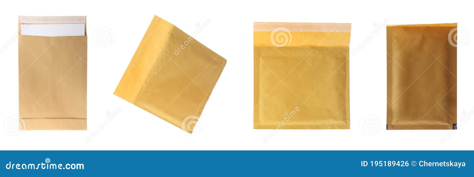 Set of Paper Envelopes Isolated. Banner Design Stock Photo - Image of ...