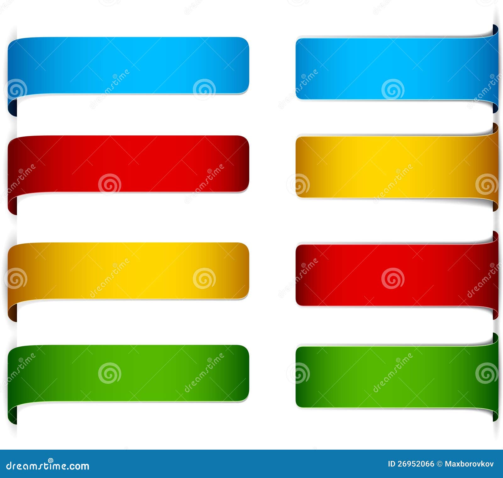 Set of paper labels. stock vector. Illustration of badge - 26952066