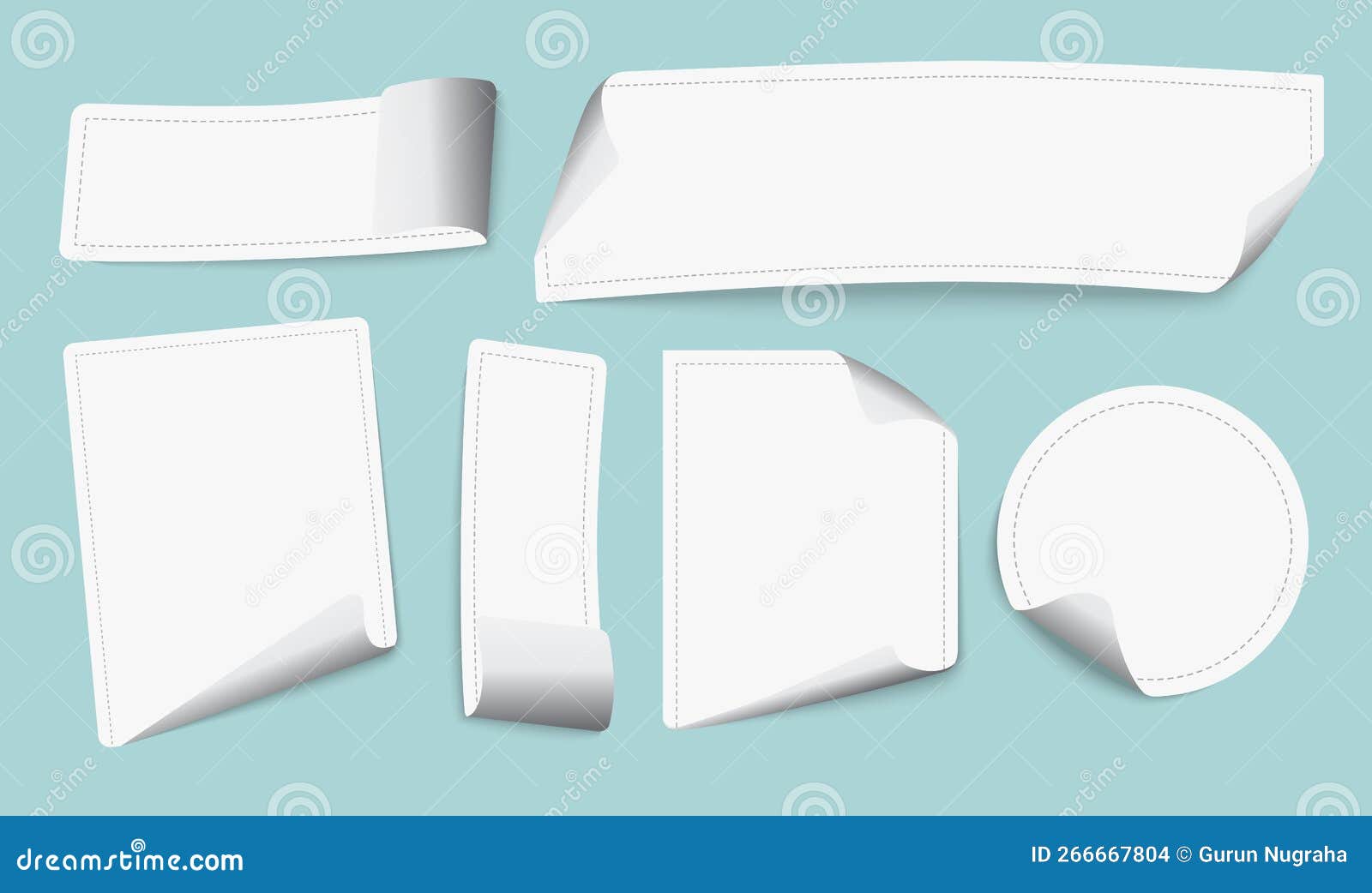 Set Of Paper Model Vector Illustration Templates | CartoonDealer.com ...
