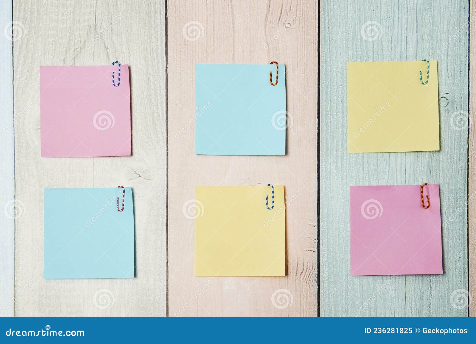 Set of Paper Notes Background. Blank Pages with Space for Text Stock ...