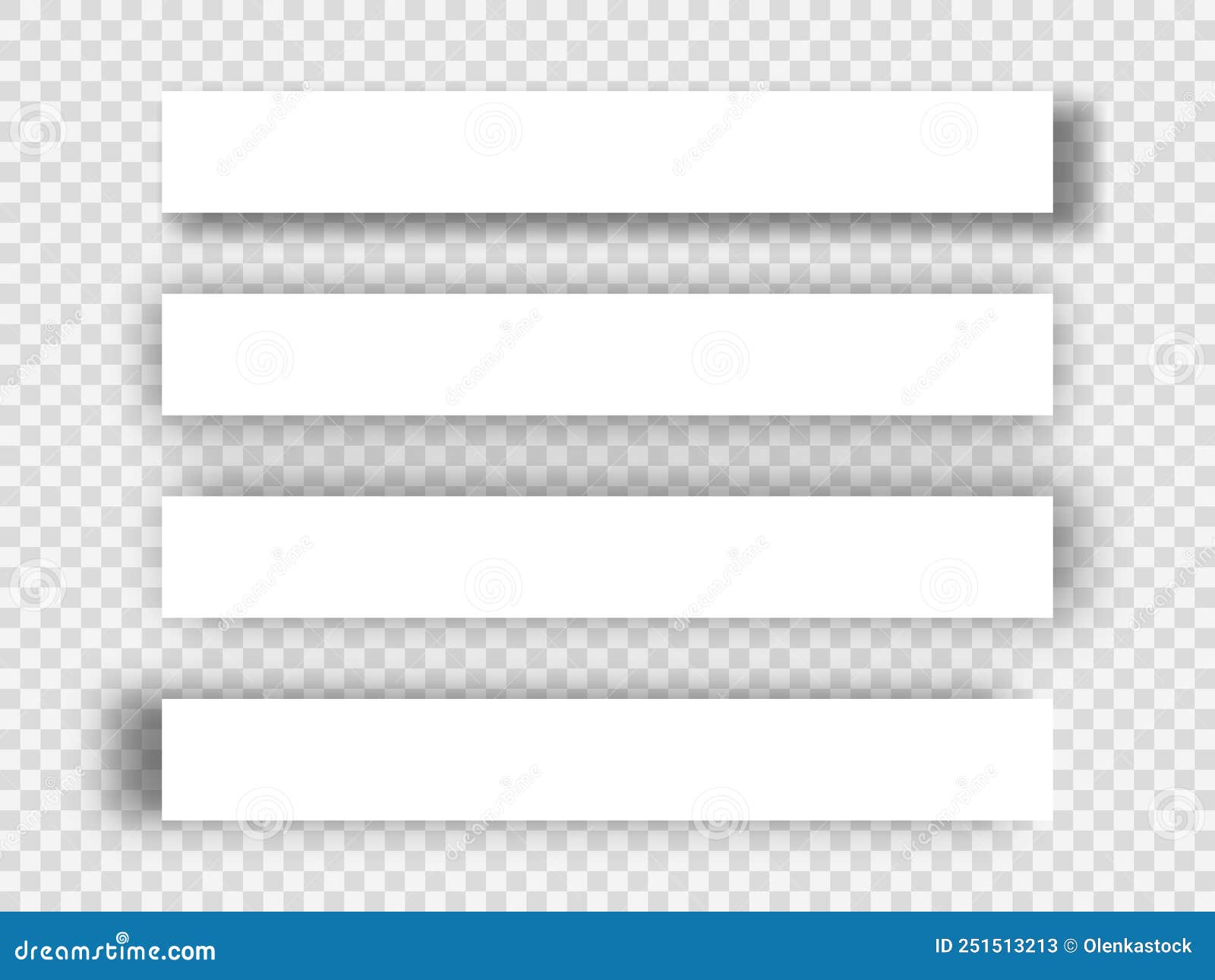 Set of paper with shadows stock vector. Illustration of graphic - 251513213
