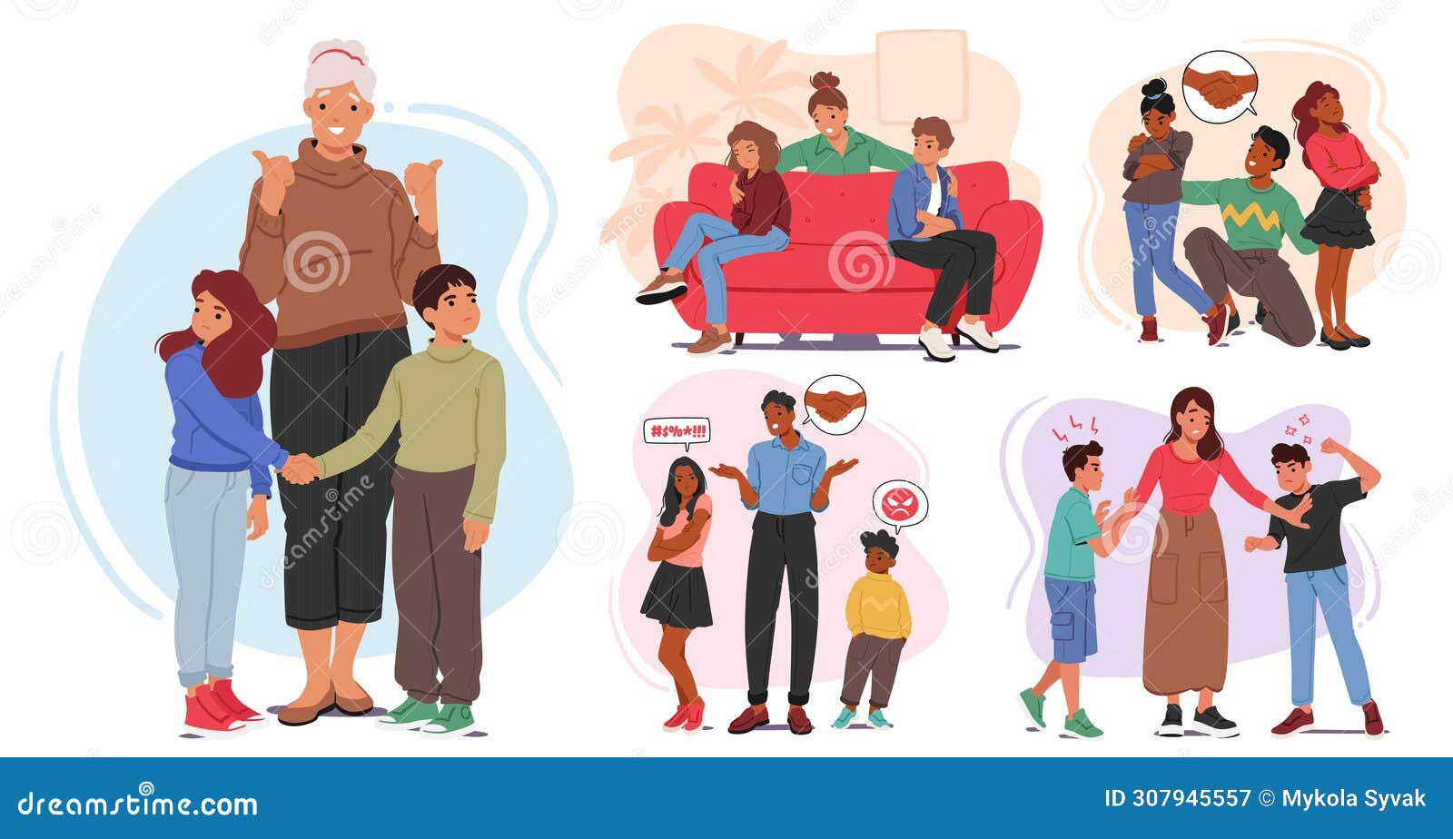 Set of Parents Mediate between Squabbling Siblings, Urging Empathy and ...