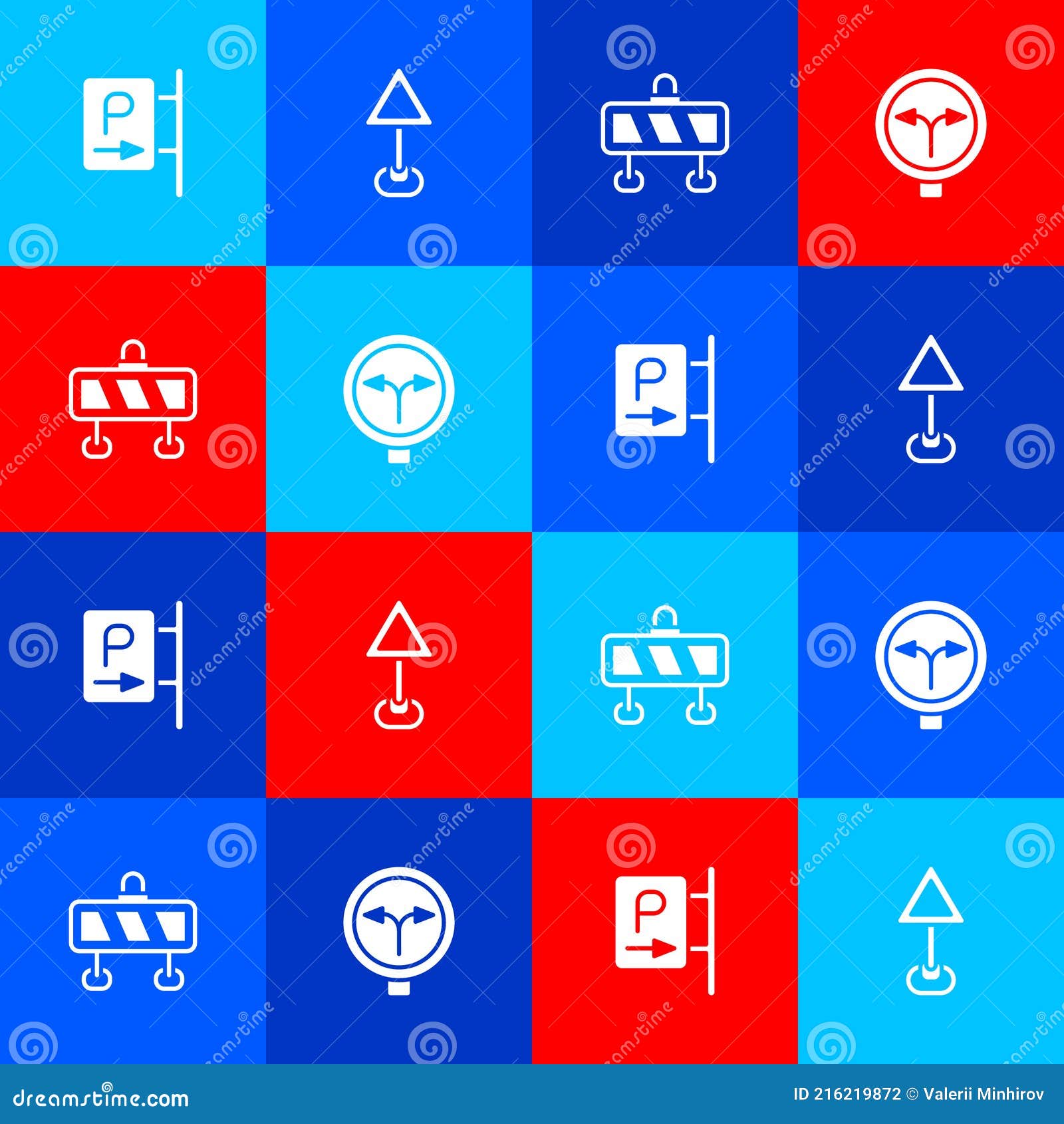 Set Parking, Triangle Warning Blank, Road Rockfall, Traffic Sign, Stop ...