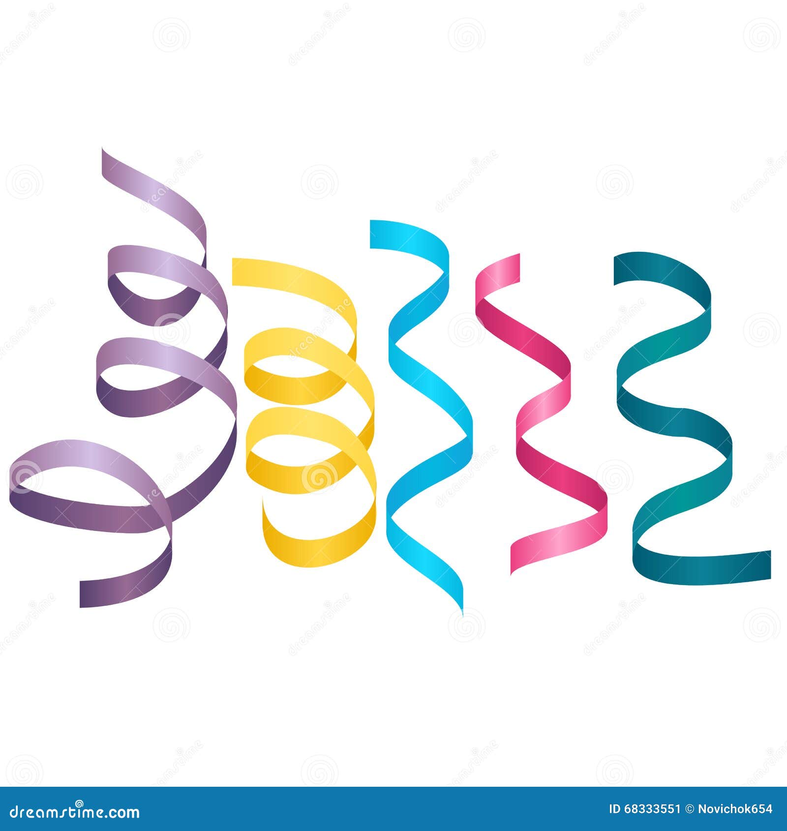 Party Streamers And Confetti Background. Cartoon Vector | CartoonDealer ...