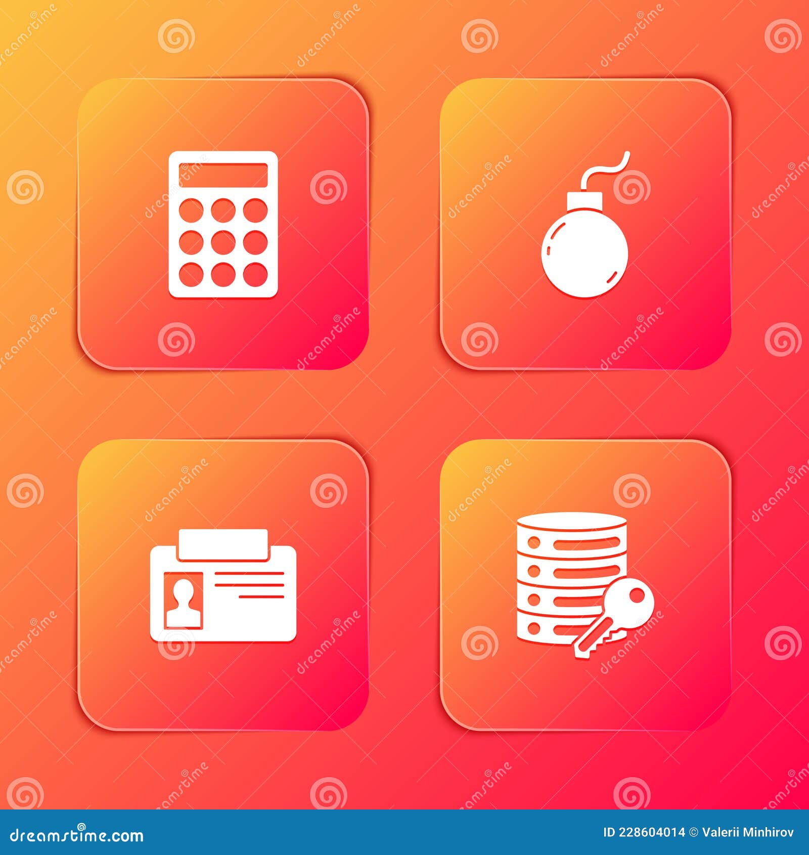 Set Password Protection, Bomb Ready To Explode, Identification Badge ...