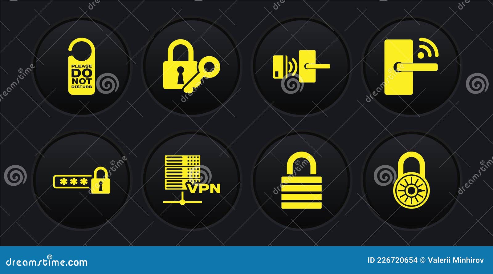 Set Password Protection, Digital Door Lock with Wireless, Server VPN ...