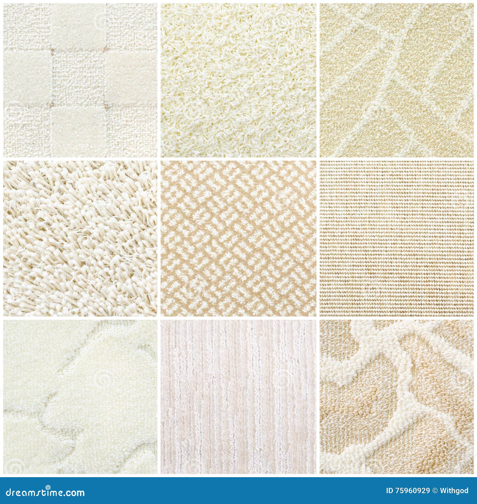 Set of Pastel Carpet Samples Stock Image - Image of goods, indoors ...