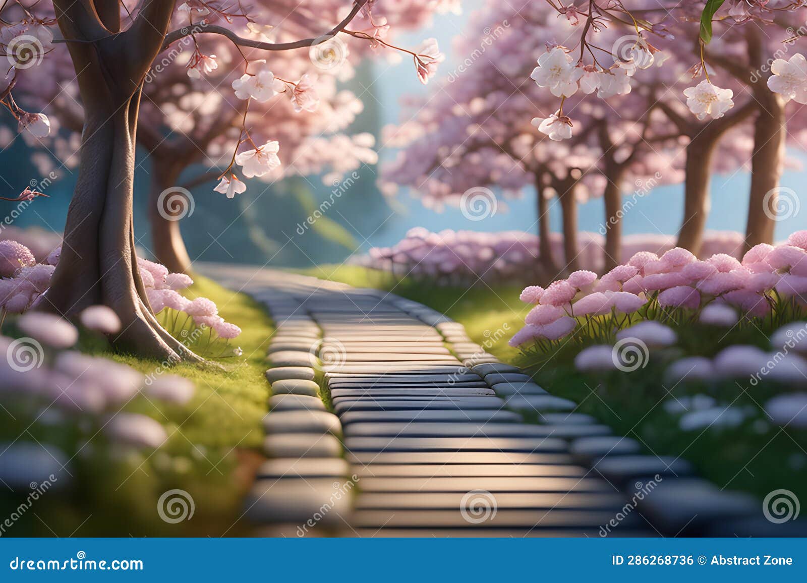 Set of Paths in the Midst of Nature on Both Sides. Background Wallpaper ...
