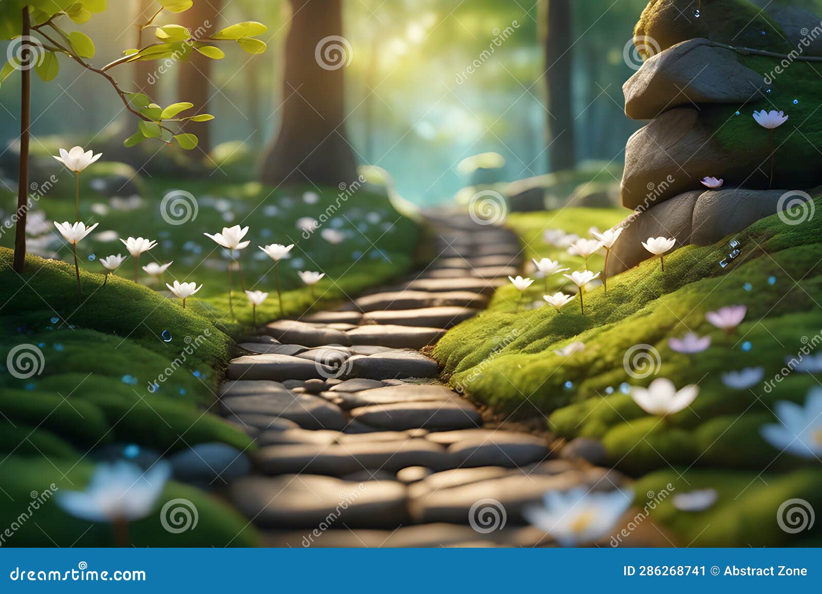 Set of Paths in the Midst of Nature on Both Sides. Background Wallpaper ...